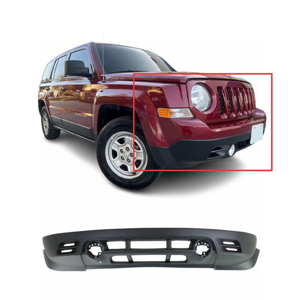 DCP Front Lower Bumper Cover For 2011-2017 Jeep Patriot Plastic ...
