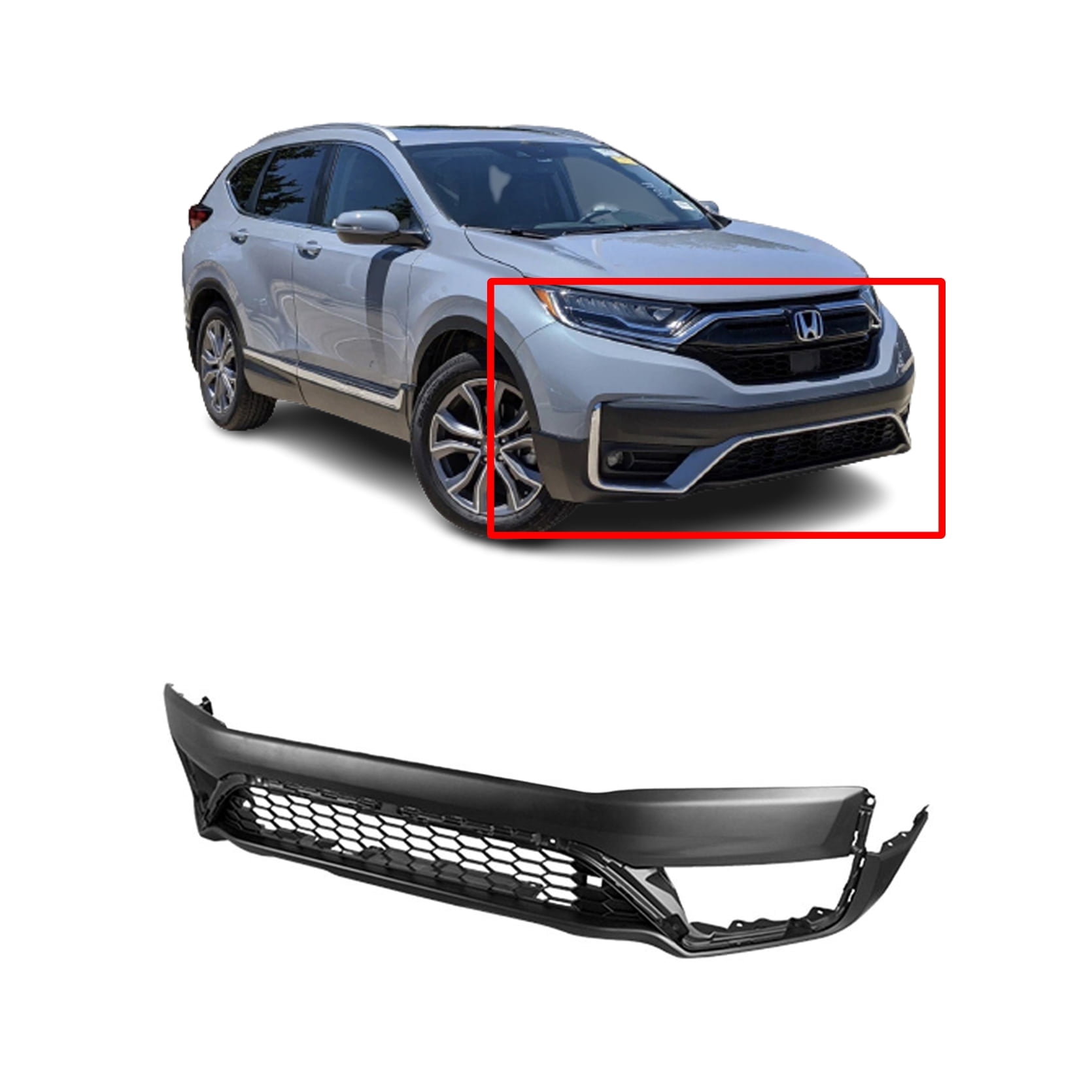 DCP Front Lower Bumper Cover For 2020-2022 Honda CR-V Primed HO1015122 ...