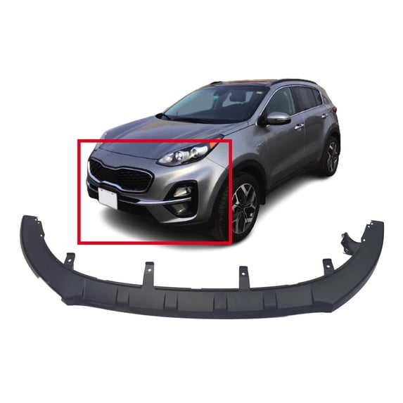 DCP Front Lower Bumper Cover For 2020-2022 Kia Sportage 86512D9500 ...