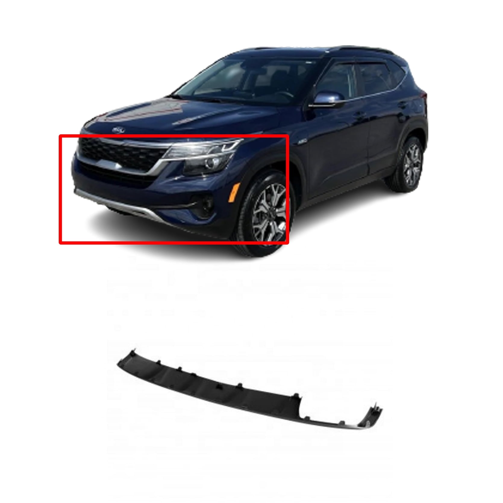DCP Front Lower Bumper Cover For 2021-2023 Kia Seltos Primed 86512Q5300 ...