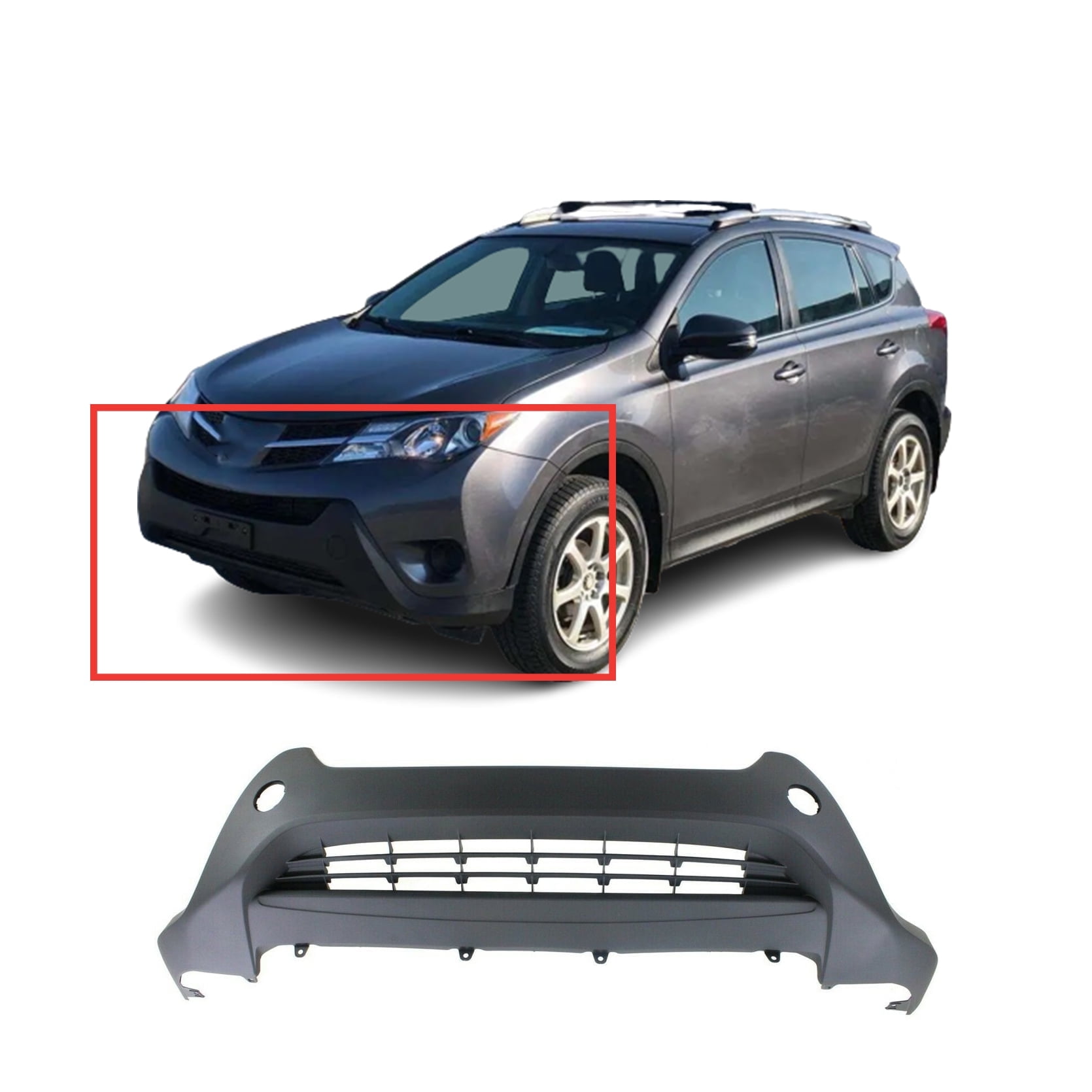 DCP Front Lower Bumper Cover for 2013-2015 Toyota RAV4 LE Sport ...