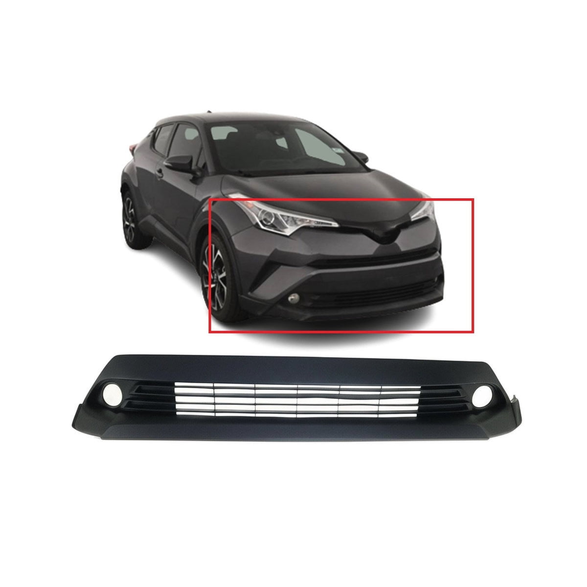 DCP Front Lower Bumper Cover for 2018-2019 Toyota C-HR LE XLE ...