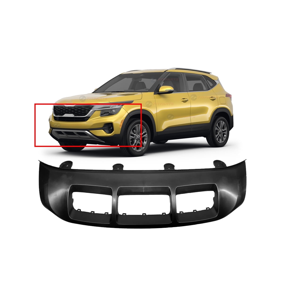 DCP Front Lower Bumper Skid Plate Fits Kia Seltos 2021-2023 KI1095117 ...