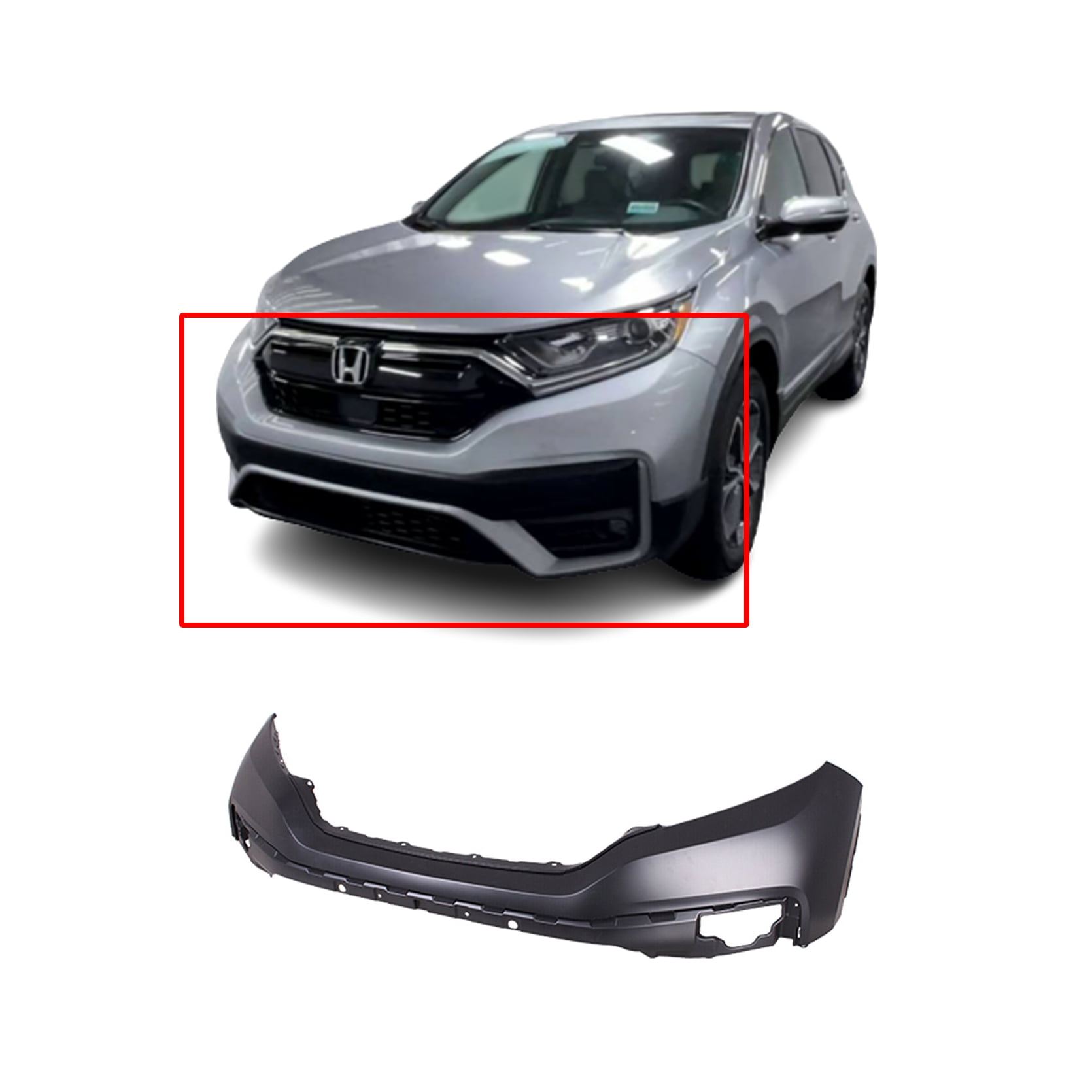 DCP Front Upper Bumper Cover For 2020-2022 Honda CR-V Primed HO1014106 ...