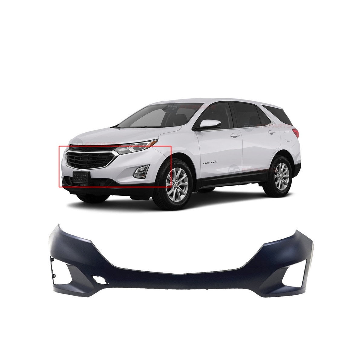 DCP Front Upper Bumper Cover For Chevrolet Equinox 2018-2021 84205594 ...