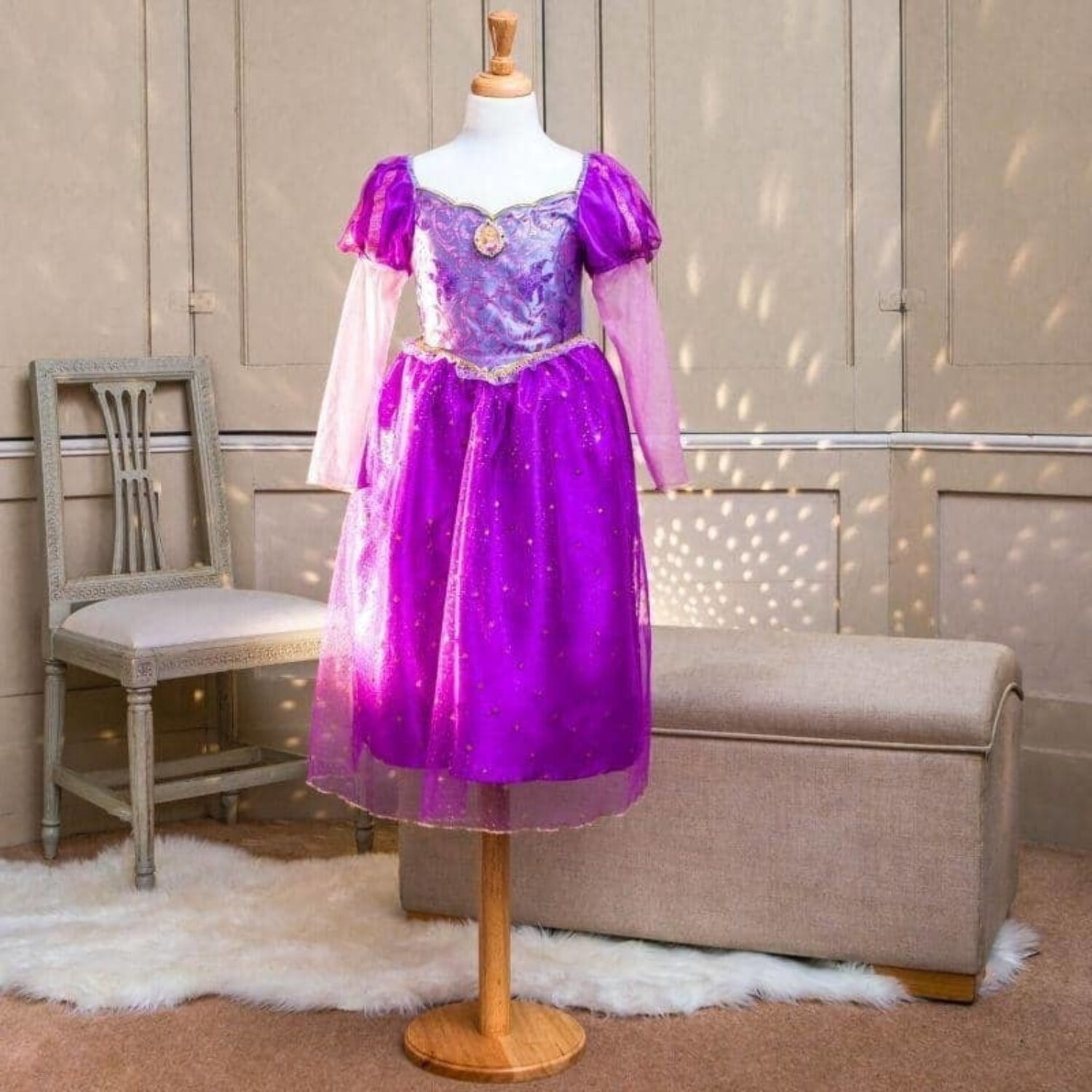 DCP Glitter Sparkle Rapunz Disney Princess 7-8 Years Female Kids Purple ...