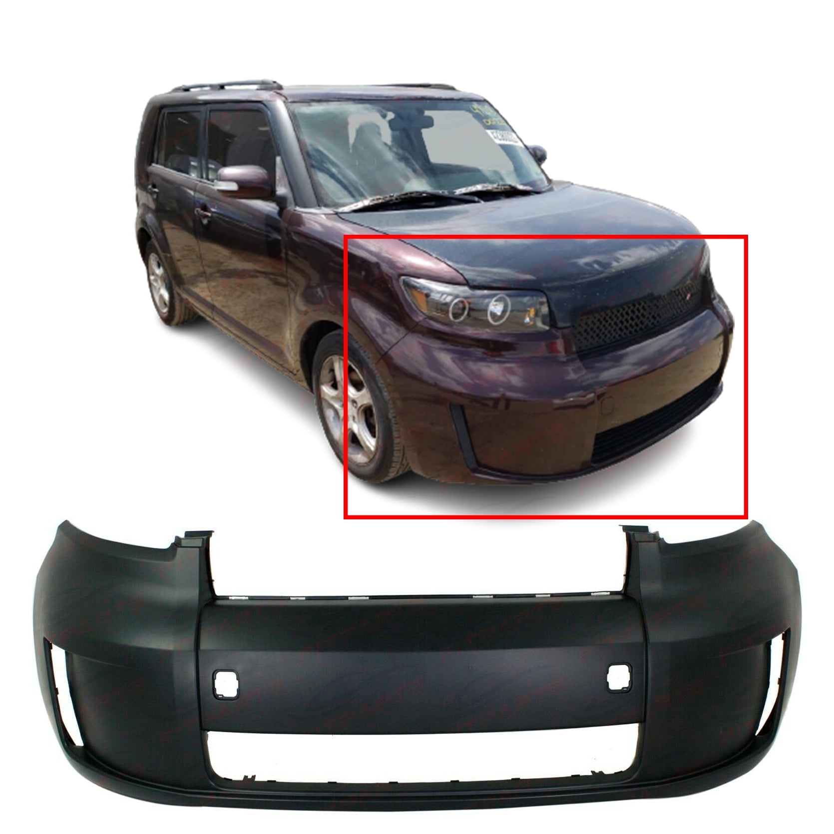 DCP Primed Front Bumper Cover Fascia Replacement for 2008 2009 2010 ...