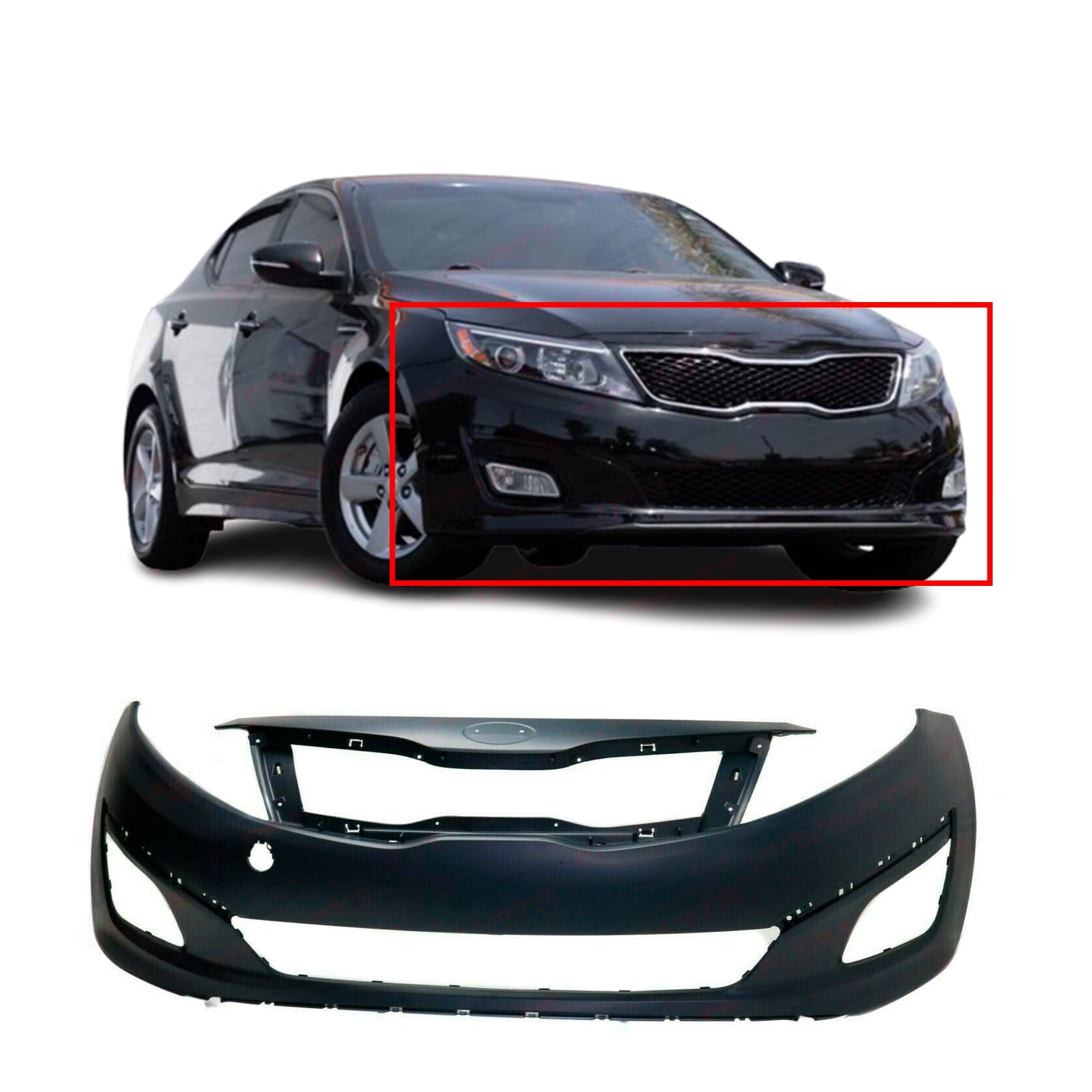 DCP Primed Front Bumper Cover Fascia for 2014 2015 Kia Optima EX LX SXL ...