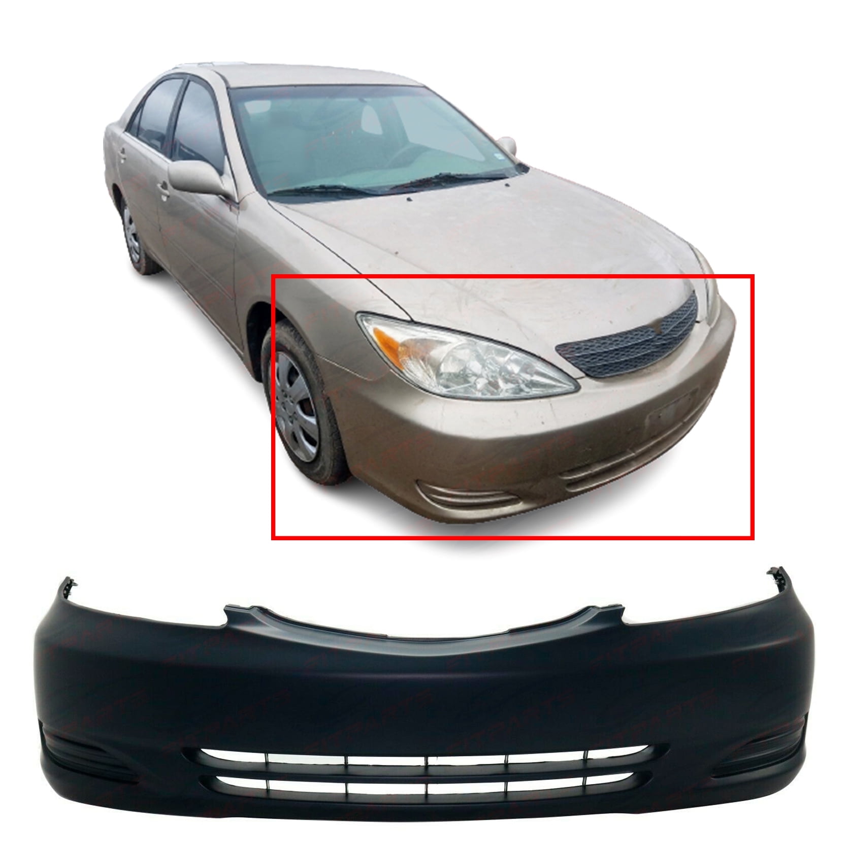 DCP Primed Front Bumper Cover For 2002 2003 2004 Toyota Camry 02 03 04 ...