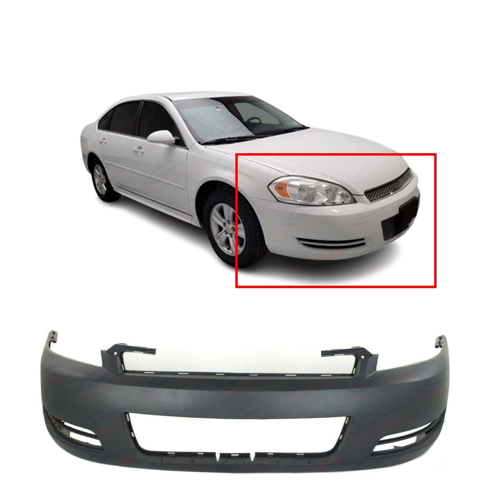DCP Primed - Front Bumper Cover Replacement for 2006-2013 Chevrolet ...