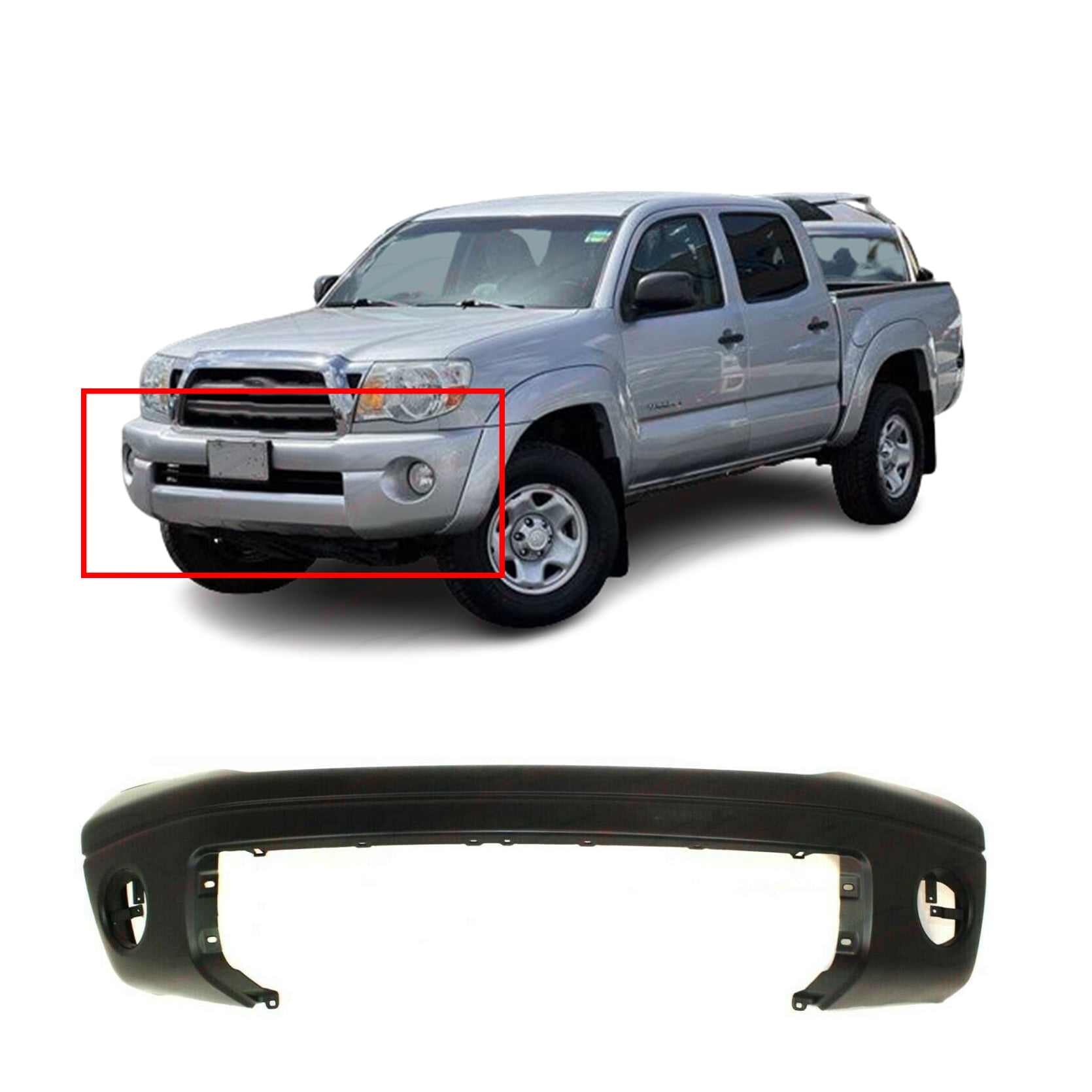 DCP Primed Front Bumper Cover for 2007-2013 Toyota Tundra Pickup w/o ...