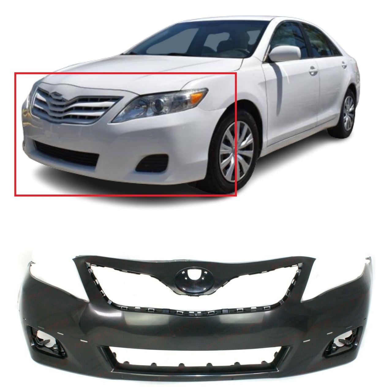 DCP Primed Front Bumper Cover for 2010 2011 Toyota Camry SE Sedan 10-11 ...