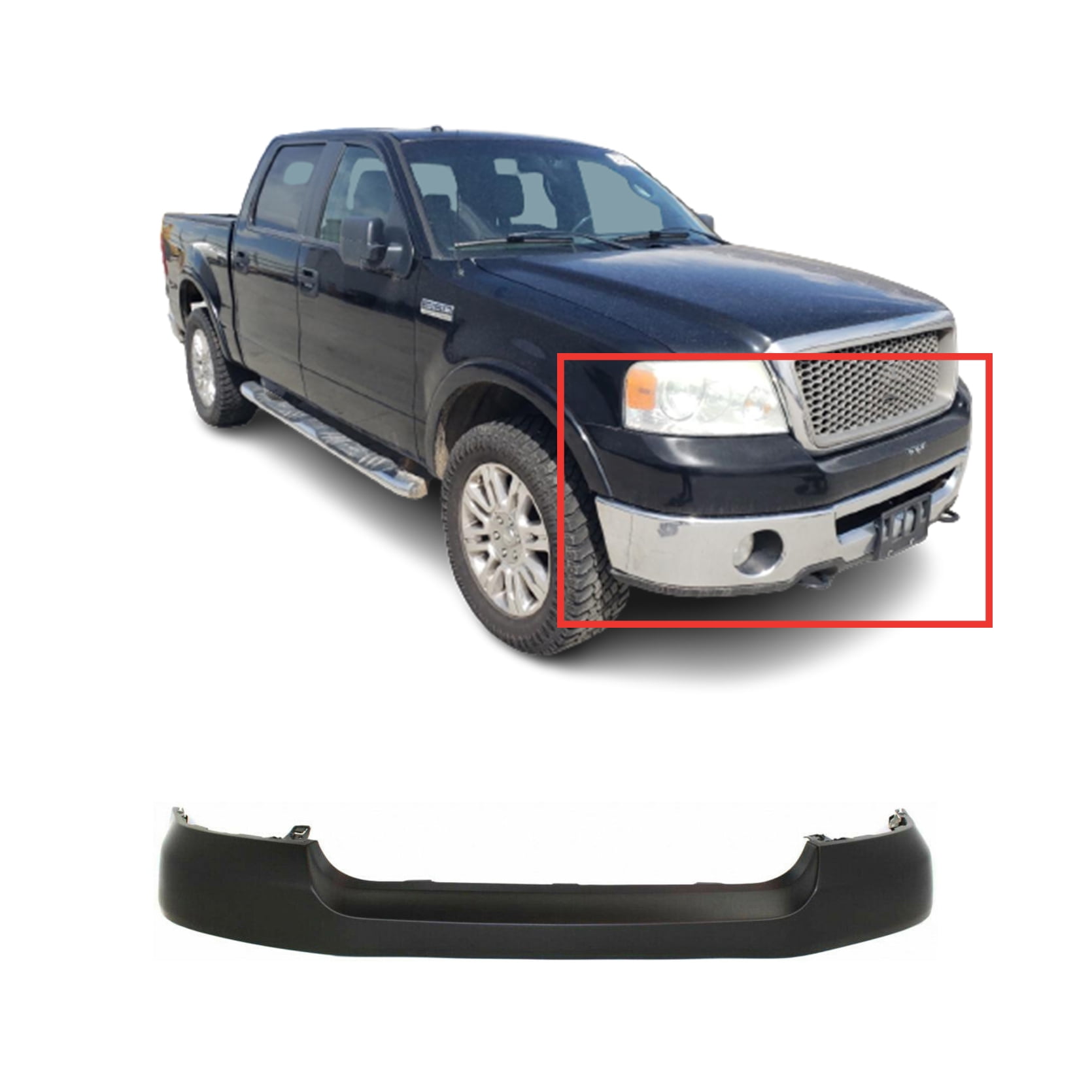 DCP Primed Front Bumper Cover for Ford F-150 2006-2008 Upper ...