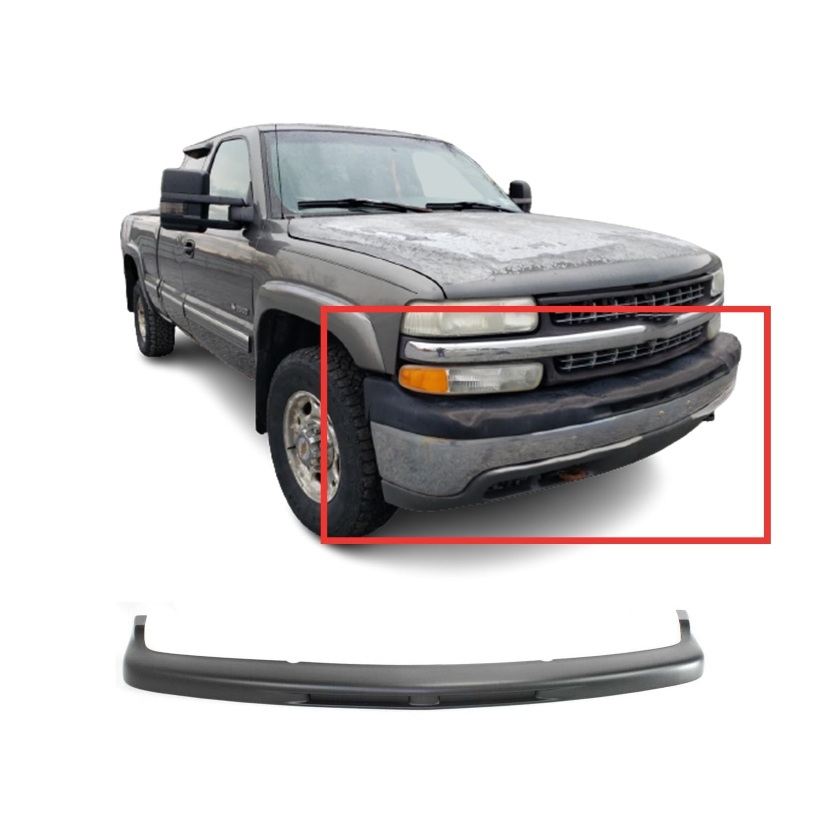 DCP Primed Front Upper Bumper for 2000-2006 Chevrolet Tahoe Suburban ...