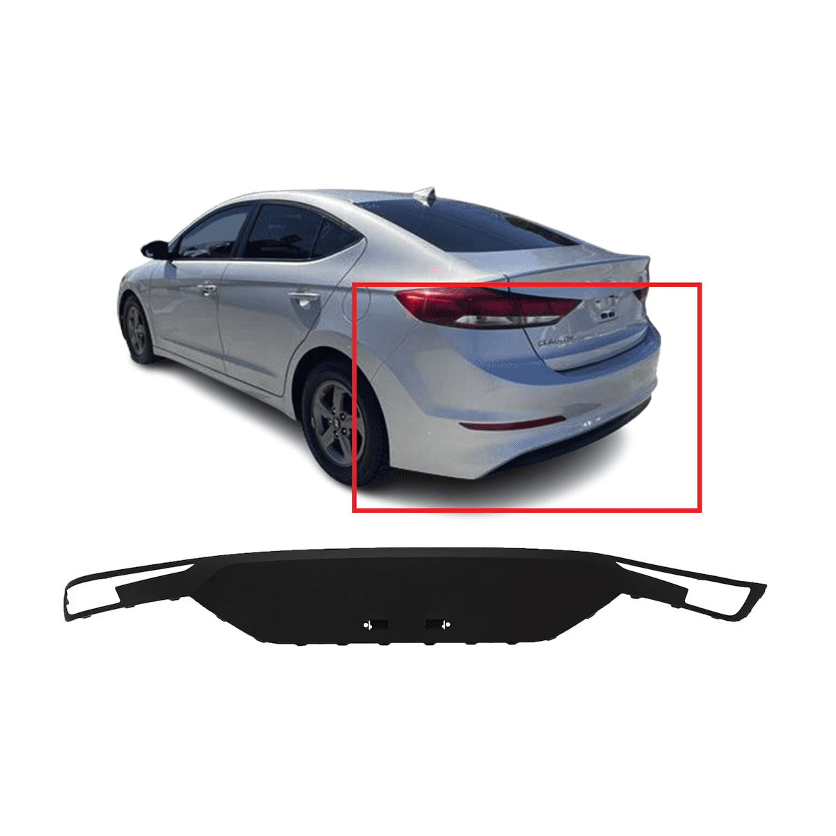 DCP Primed Rear Lower Valance Bumper Fascia for 2019 2020 Hyundai ...