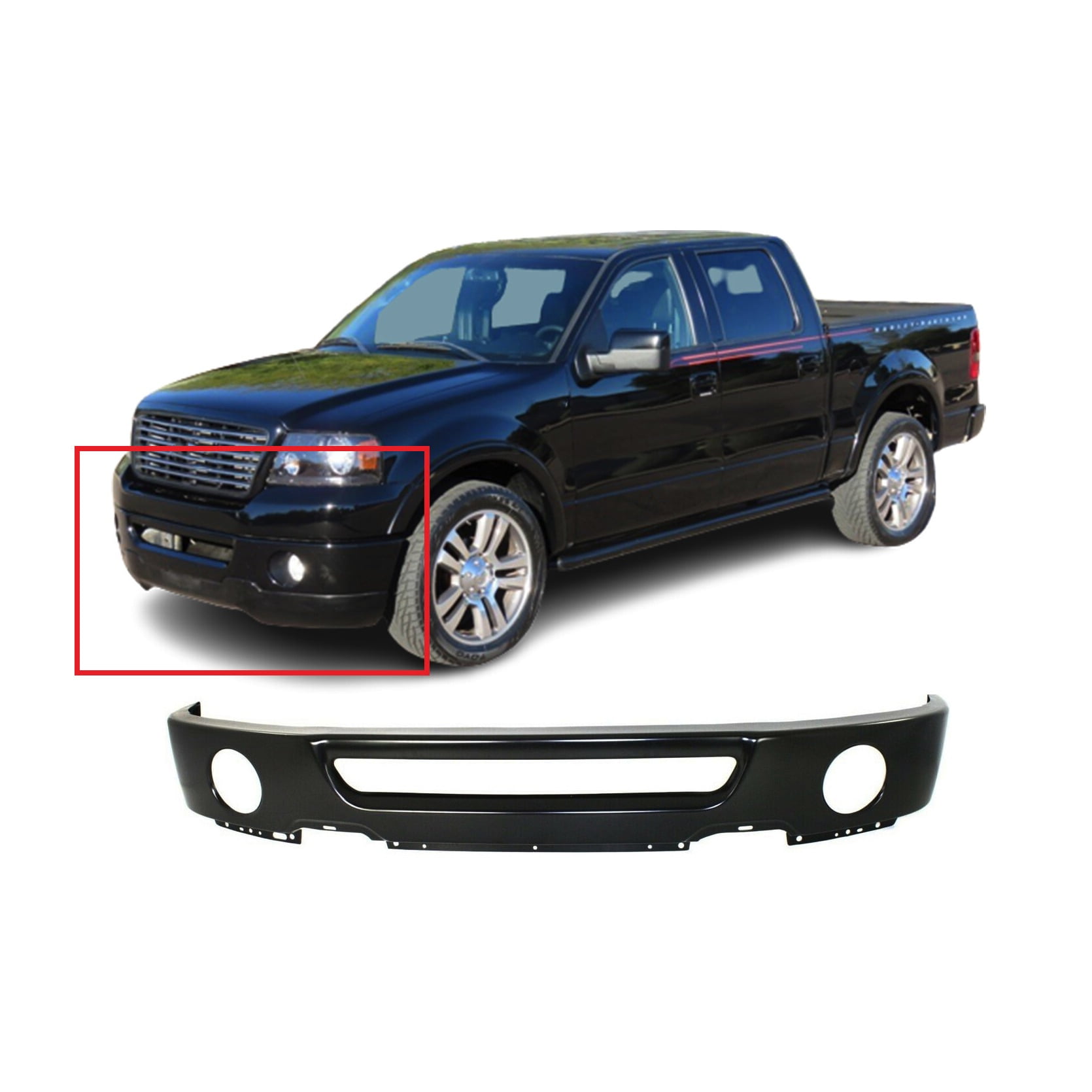 DCP Primed Steel Front Bumper Cover for Ford F-150 2006-2008 - Walmart.com
