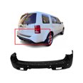 DCP Rear Bumper Cover For 2012-2015 Honda Pilot W/Park Holes Primed ...