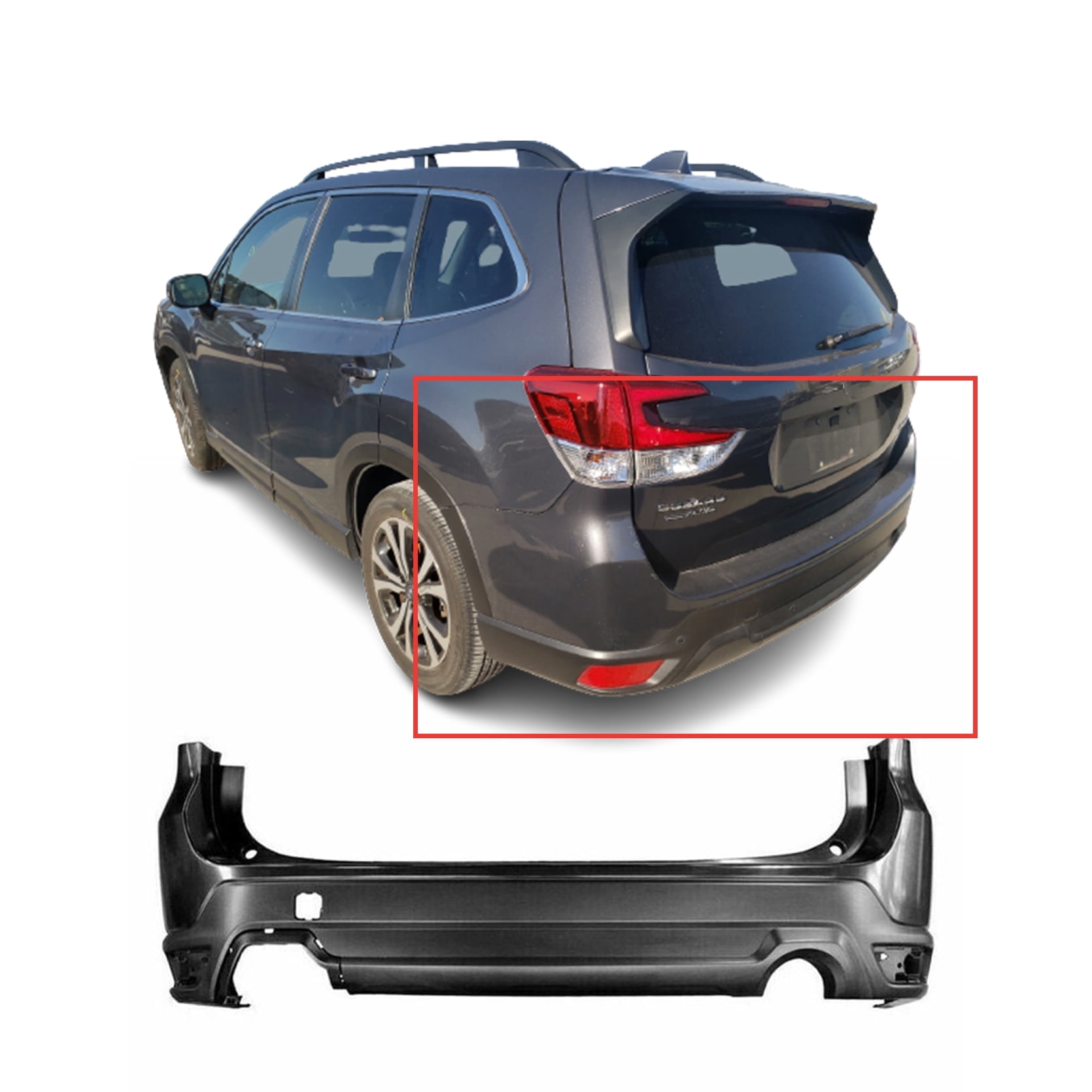 DCP Rear Bumper Cover For 2019-2020 Subaru Forester 2.5i Limited Sport ...