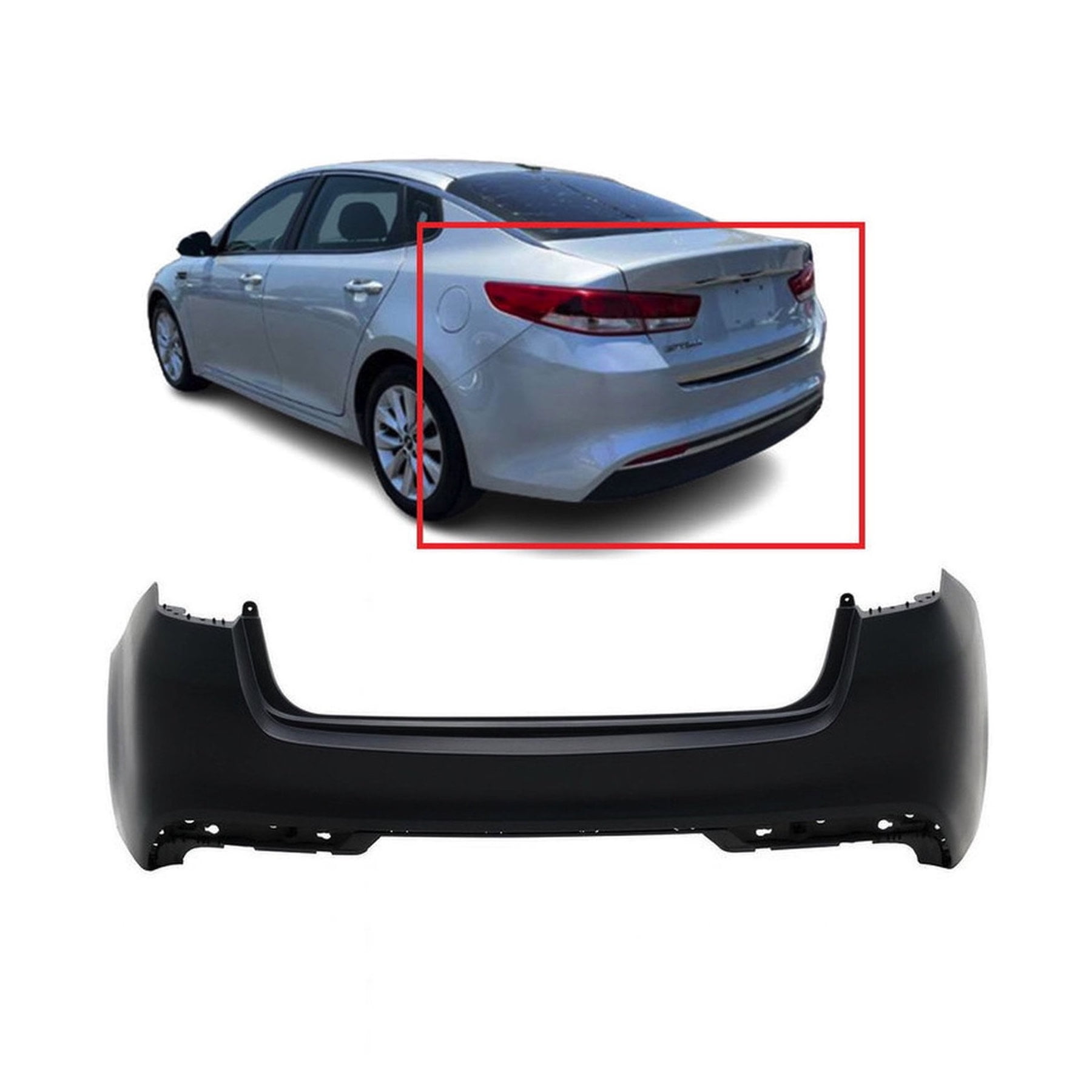 DCP Rear Bumper Cover for 2016-2018 Kia Optima EX LX SX SXL S ...