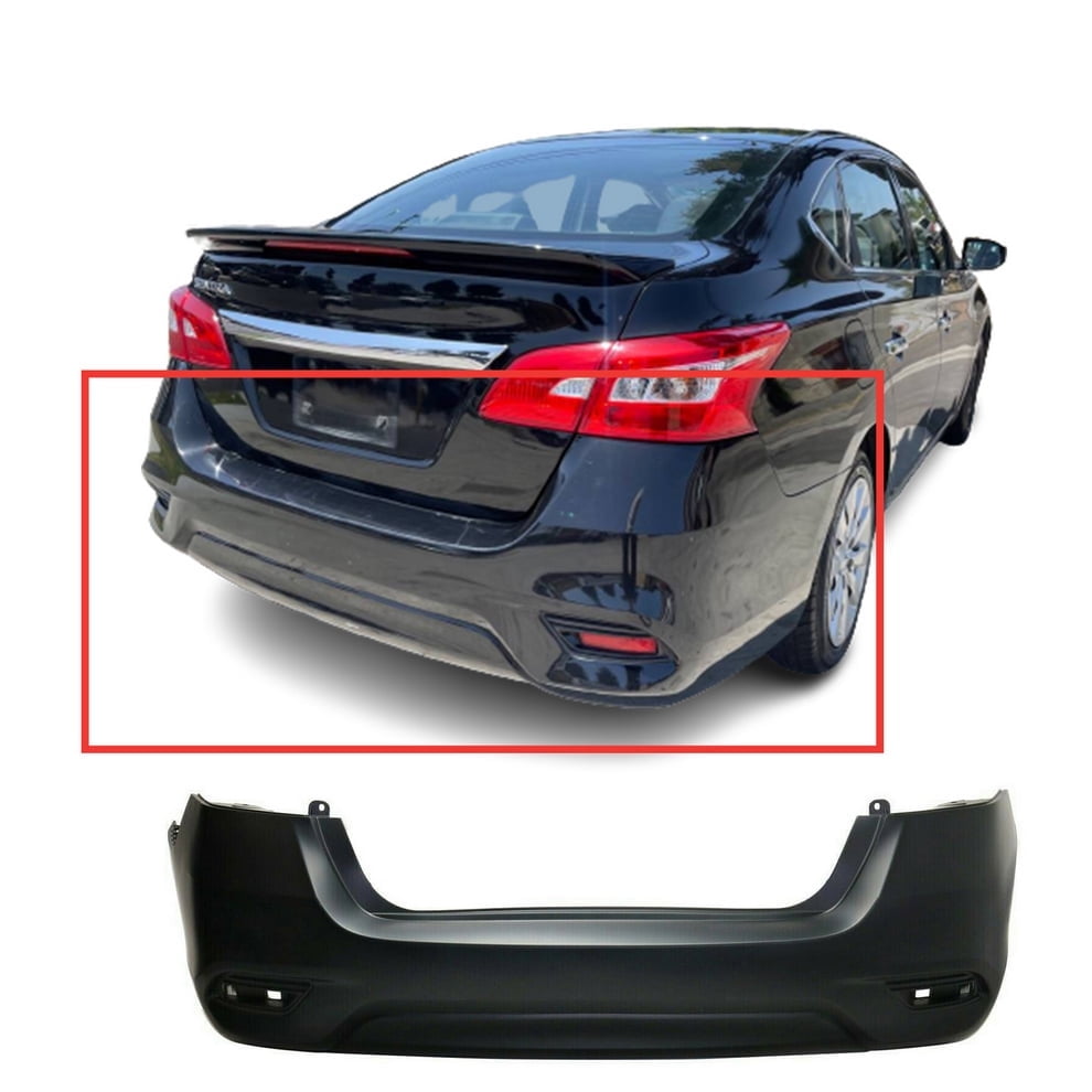 DCP Rear Bumper Cover for 2016-2018 Nissan Sentra S SL SV 850223YU0J ...