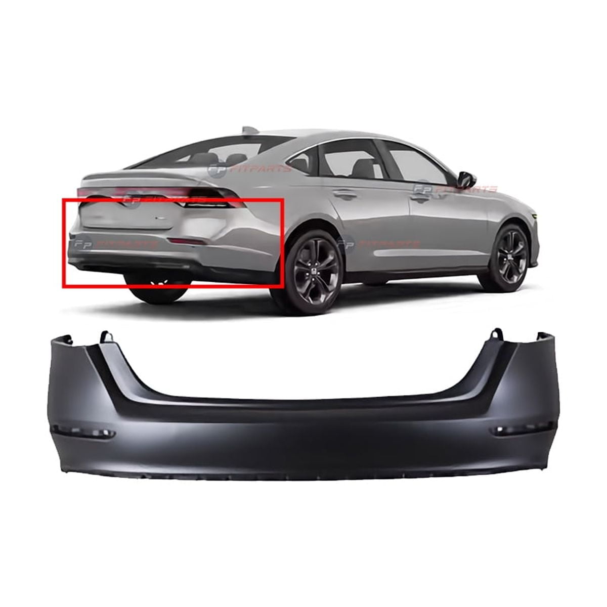 DCP Rear Bumper Cover for Honda Accord 2023-2024 Primed 0471530AA00ZZ ...