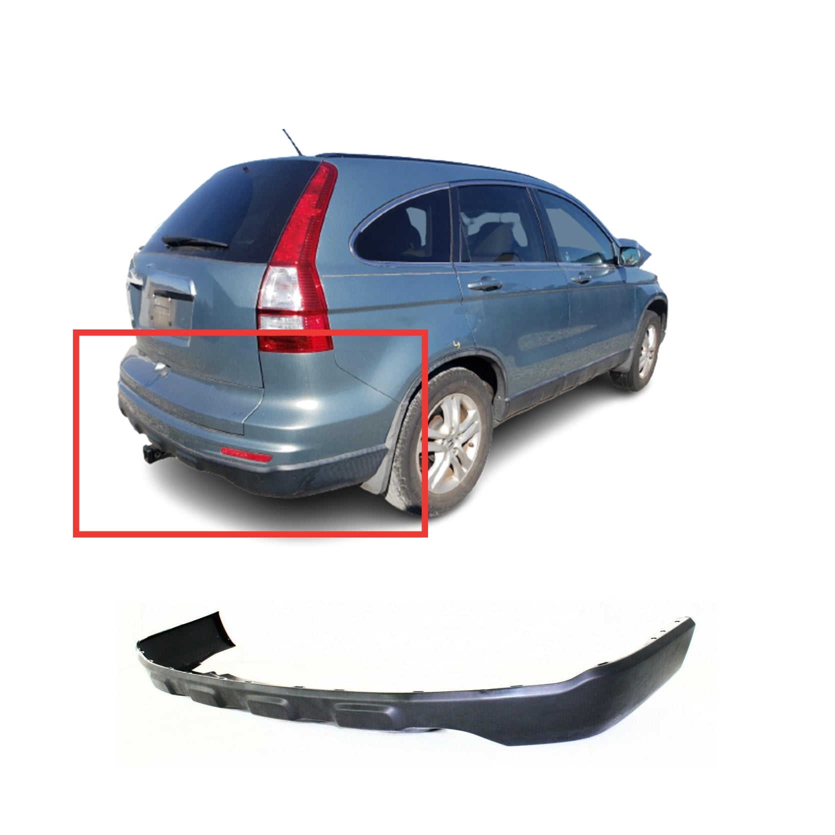 DCP Rear Valance For 2010-2011 Honda CR-V lower bumper 04716SWAA90 ...
