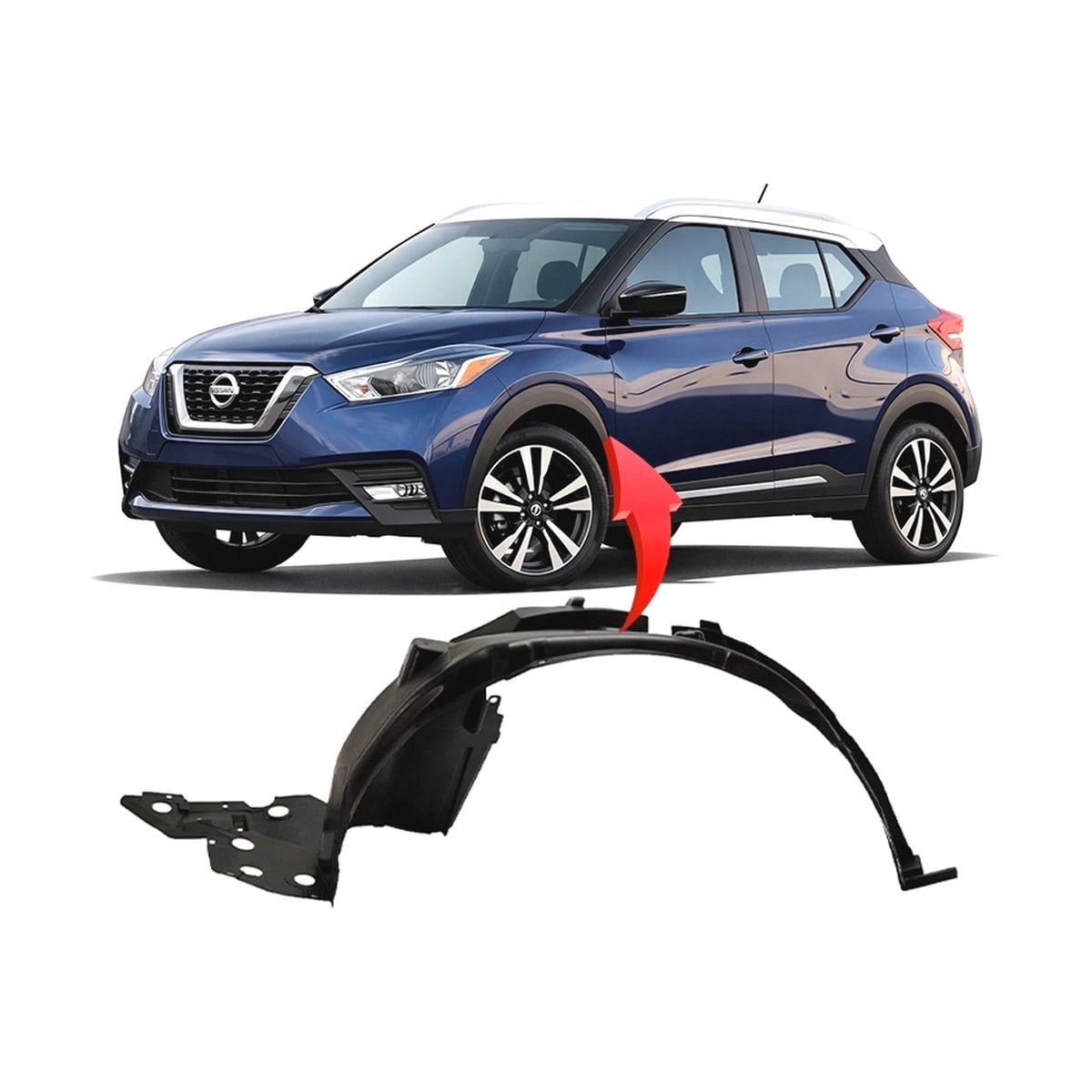 DCP Replacement for Nissan Kicks 2018-2020 Front Driver Side Fender ...
