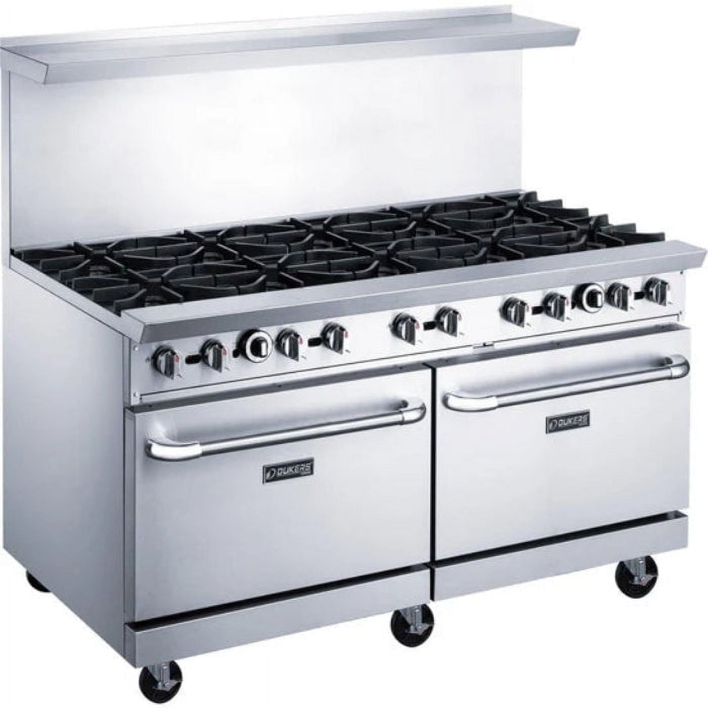 Dukers DCR60-10B 60" Gas Range with Ten (10) Open Burners - Walmart.com