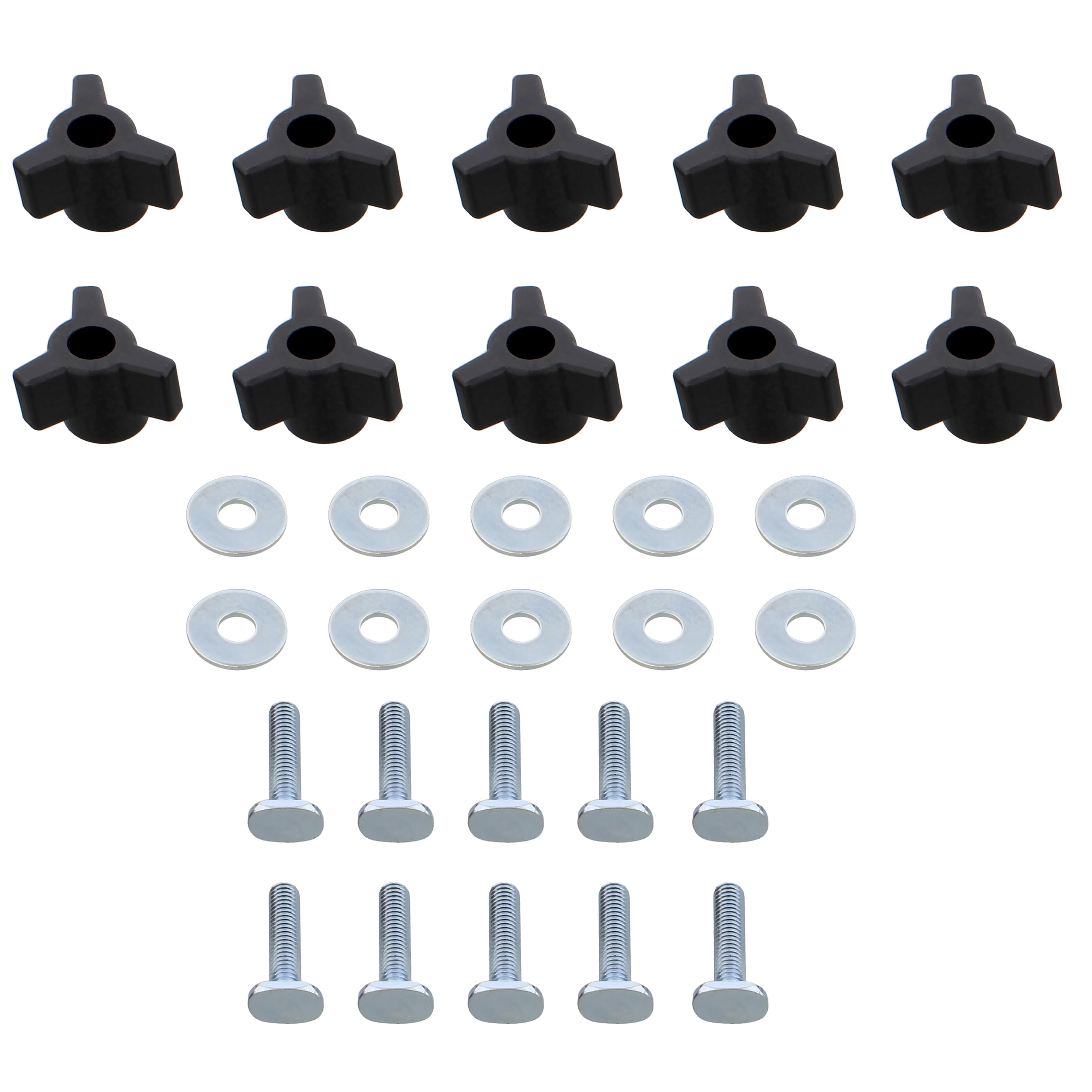 DCT 3 Star Knobs Kit 10pk 5/16in-18 Threaded Knob Set with Jig Knobs ...