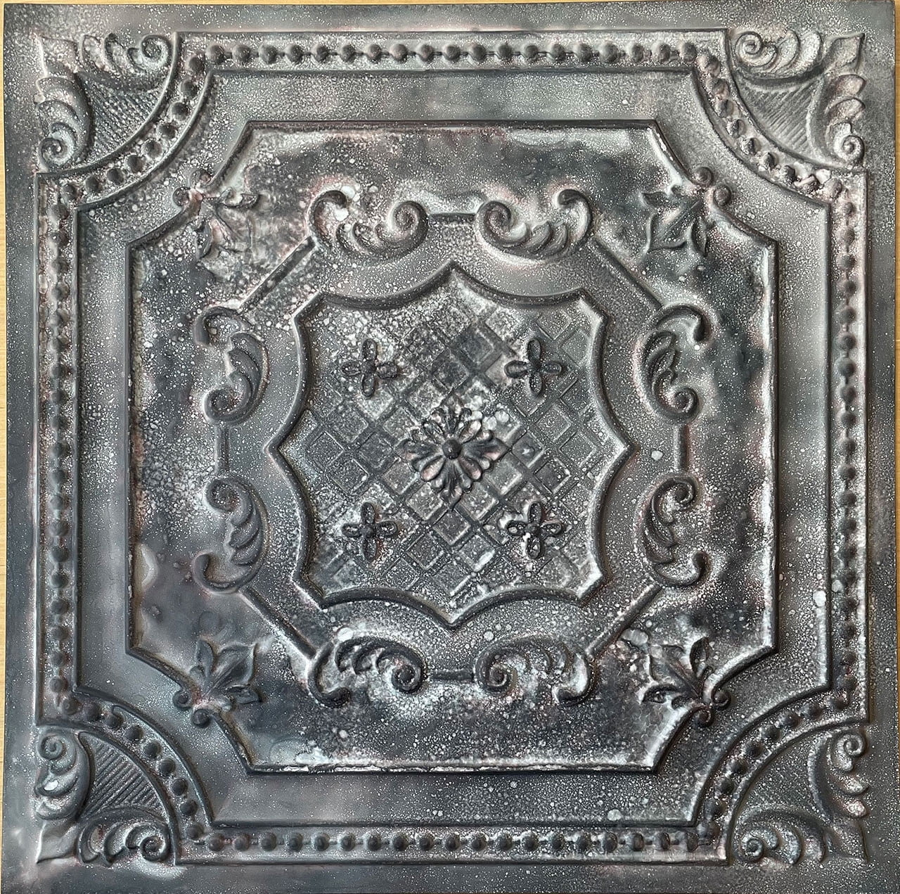 DCT04-Elizabethan Shield 2 ft. x 2 ft. PVC Glue-up or Lay-in Ceiling ...