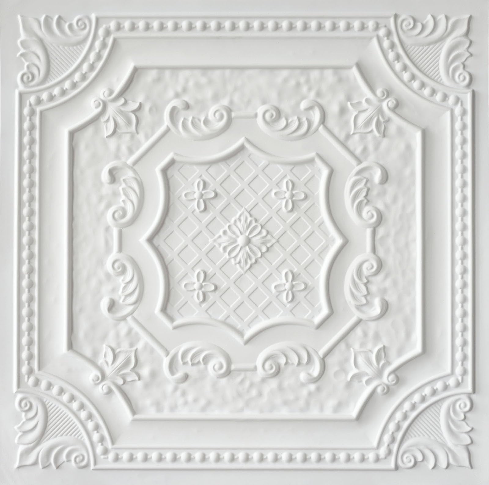 DCT04 Elizabethan Shield PVC Ceiling Tile 2x2 Feet Lay-in or Glue-up ...