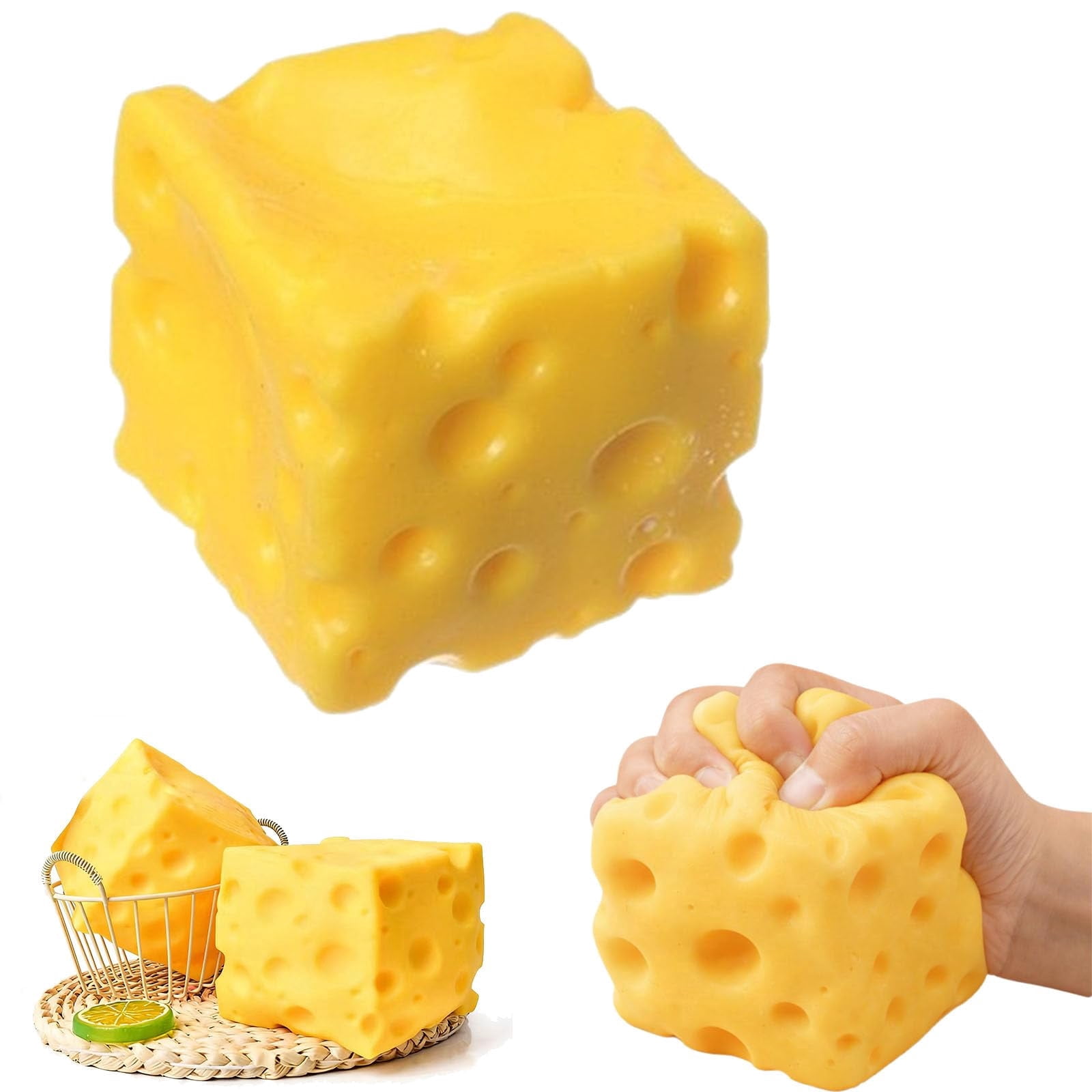 DCWNF 3.93" Big Cheese Squishy, Slow Rising Squeeze Cheese Squishy ...