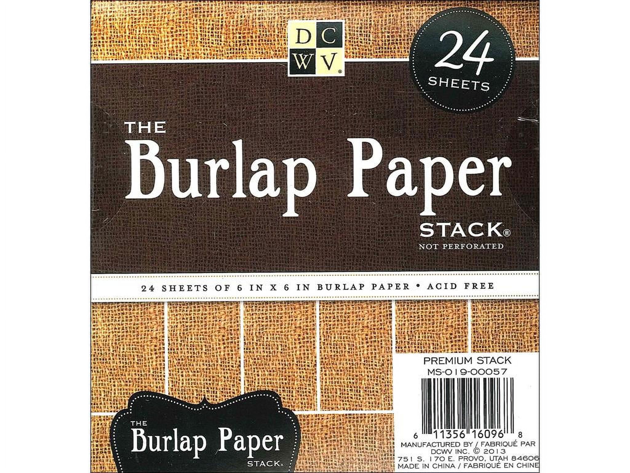 DCWV DieCuts Stack Burlap Card Stock, 6x6, 24 Sheets - Walmart.com
