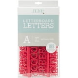 DCWV Letterboard Letters & Characters 1" 188/Pkg-Red - Walmart.com