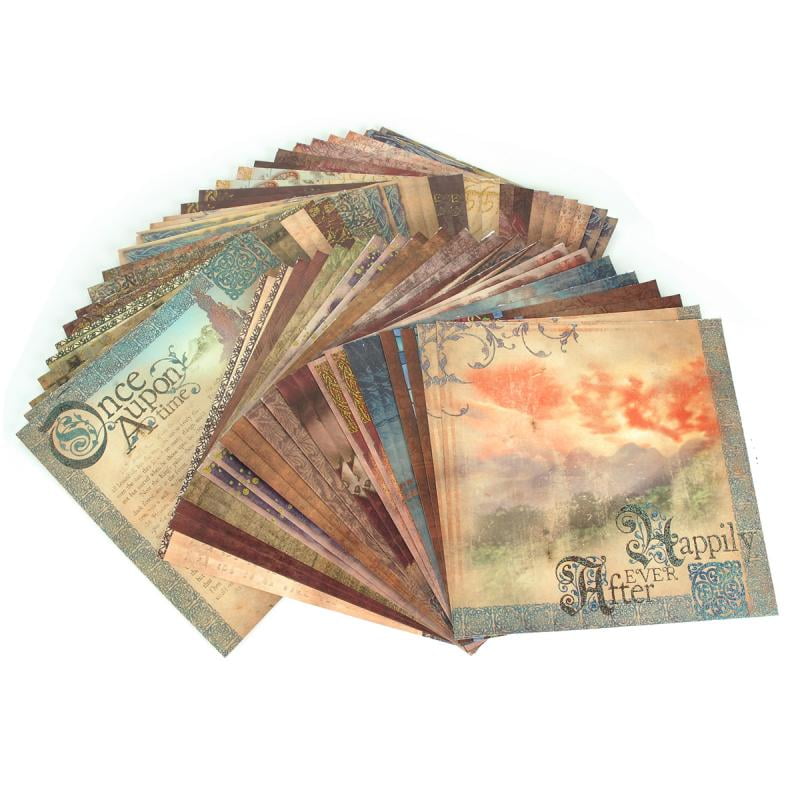 DCWV Single-Sided Cardstock Stack 12"X12" 48/Pkg-Once Upon A Time, 24 ...