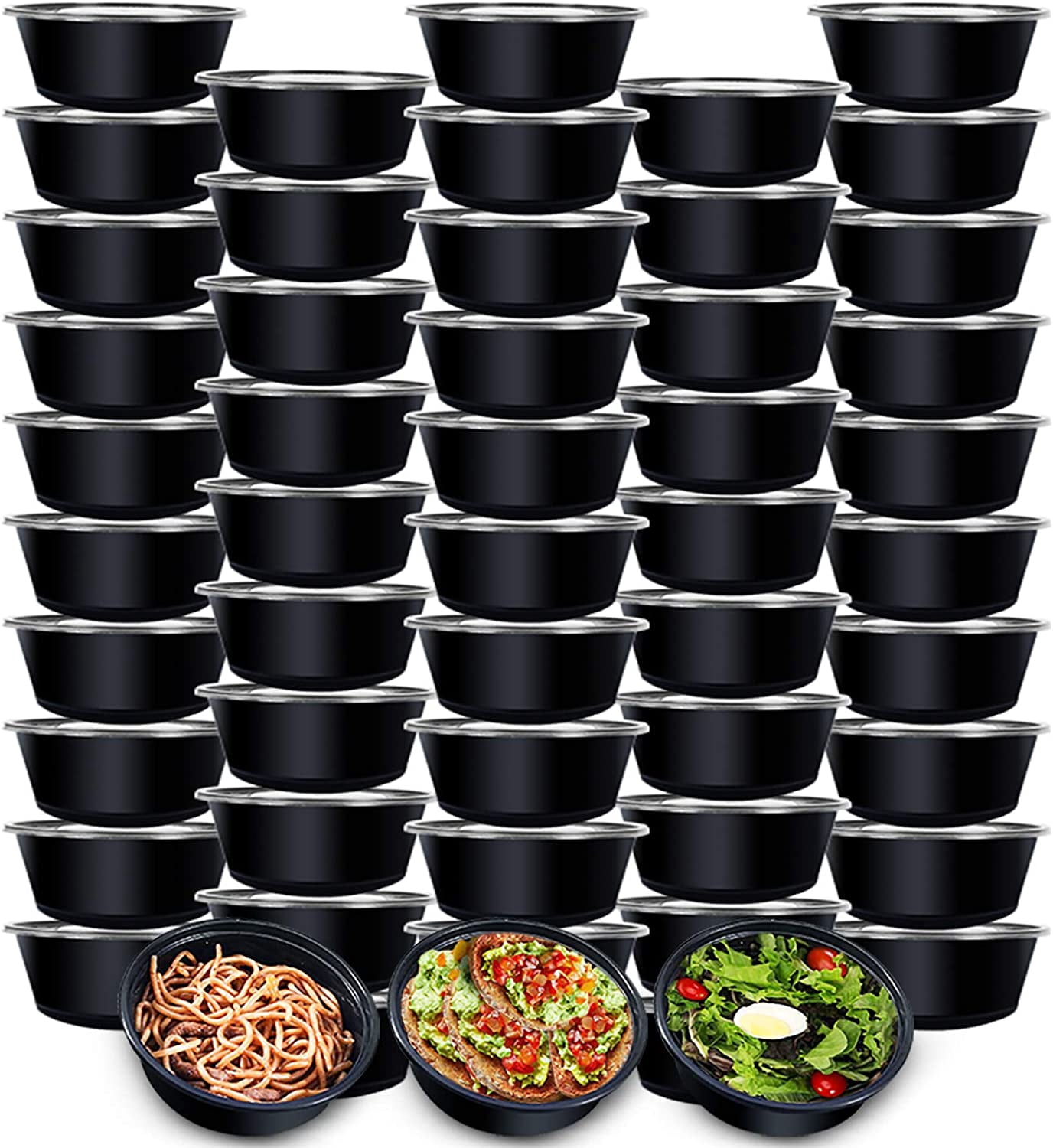 ZHQ 50-Pack Meal Prep Containers Freezer Containers Plastic ...