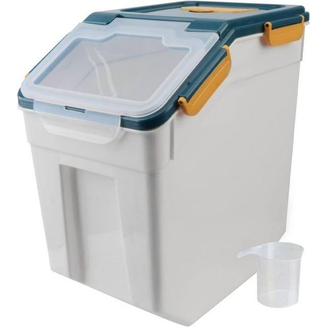 DCX Large Flour Storage Container Bin 25lb, Airtight Rice Storage ...