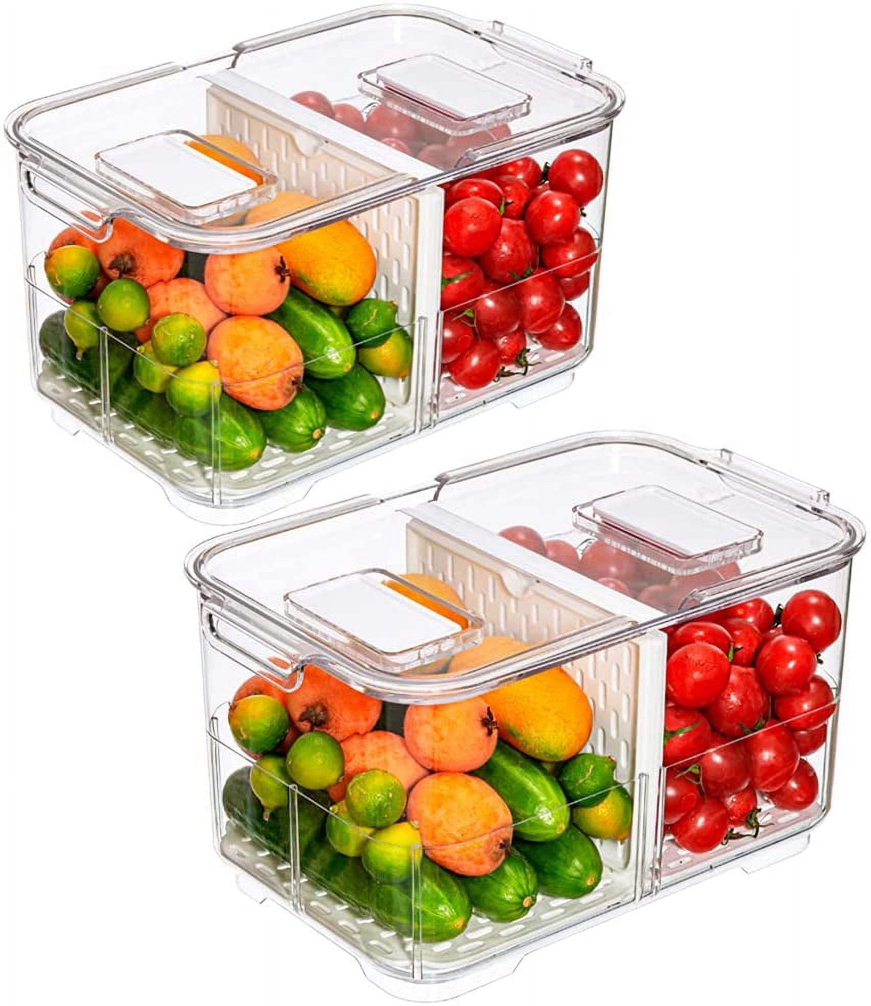 DCX Lettuce Keeper Fridge Food Storage Container, Fresh Produce Saver ...