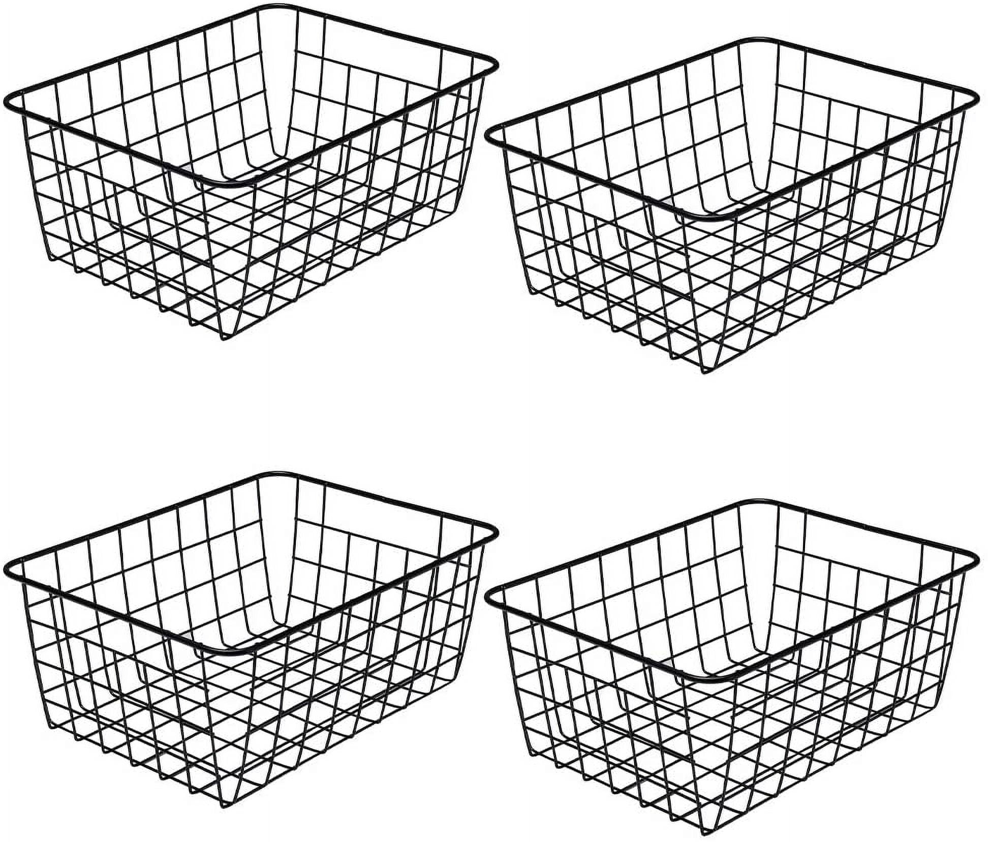 DCX Wire Storage Baskets,Metal Wire Food Storage Organizer Bin Basket ...