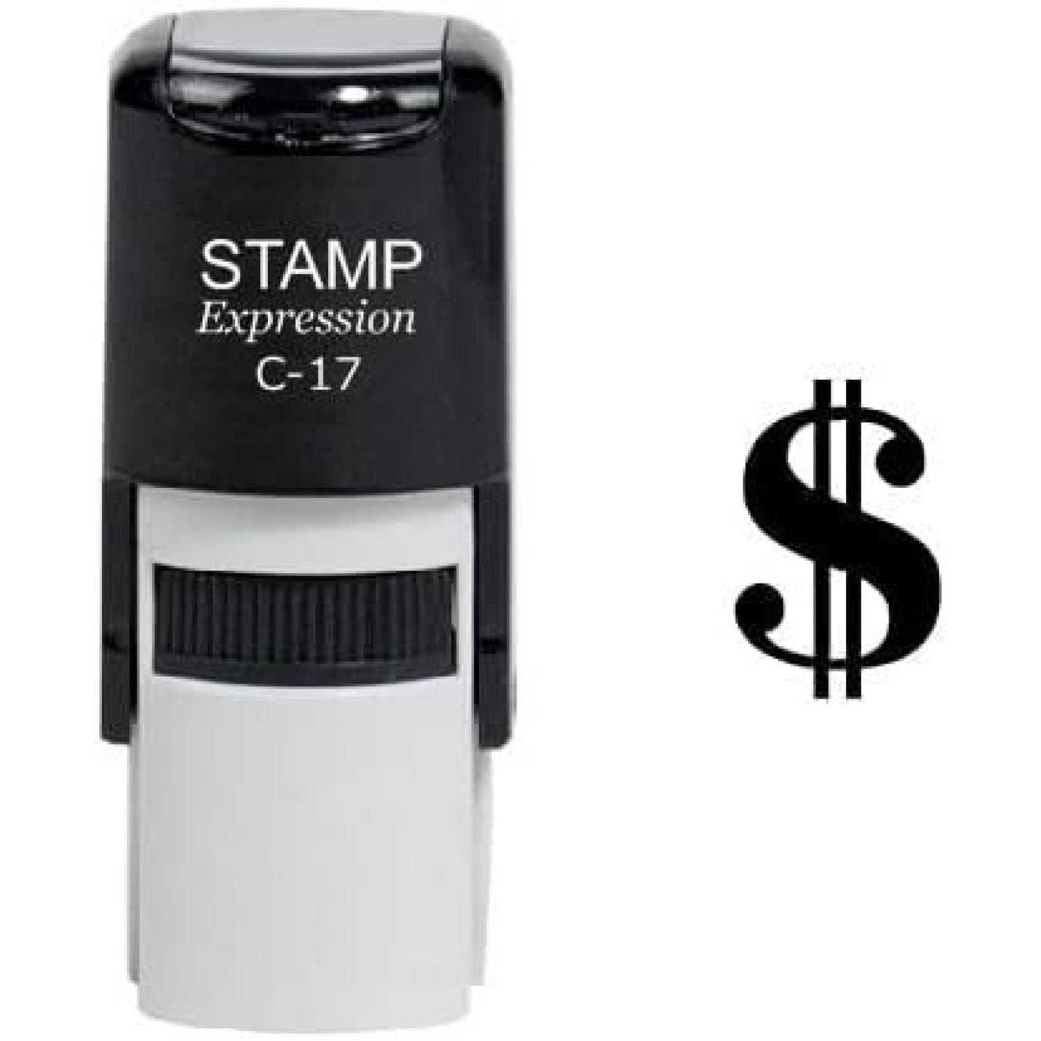 DCYP - American Dollar Sign Self Inking Rubber Stamp - Black Ink (A ...
