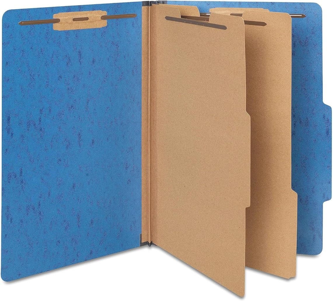 DCYP Moisture Resistant Classification Folder, 2-Dividers, 2.5-inch ...