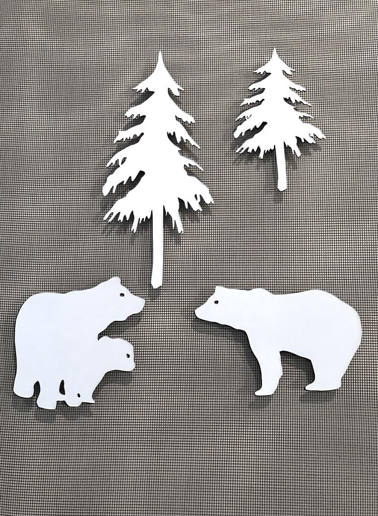 DCentral® Bear Family Flexible Safety Screen Magnets: Double-Sided ...