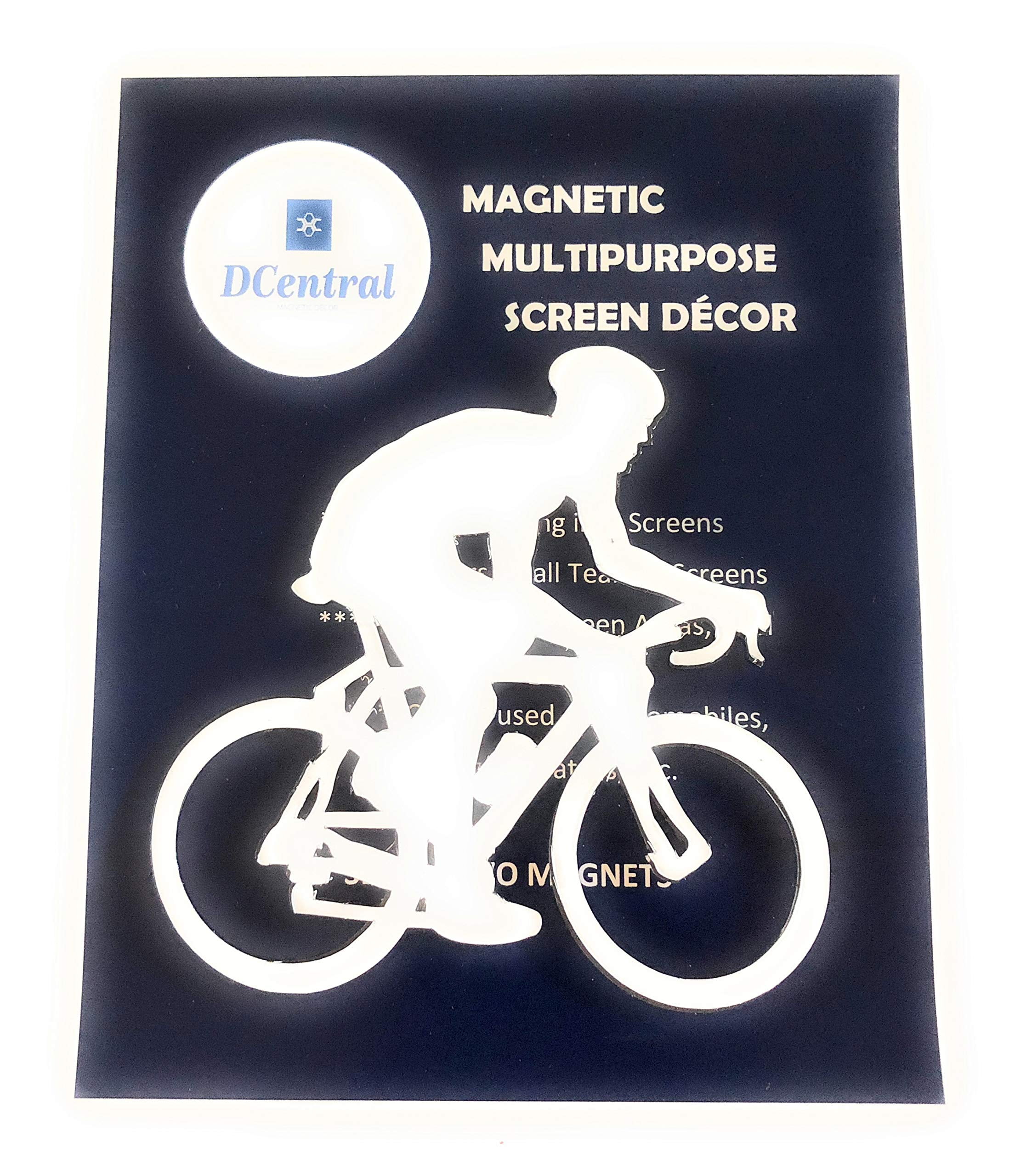 DCentral Bicycle Rider Screen Flexible Magnet Double-Sided Decor; for ...
