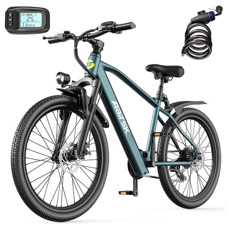 DCsky GT300 26 Inch Electric Bike 748W Peak Motor 36V 10Ah Removable ...