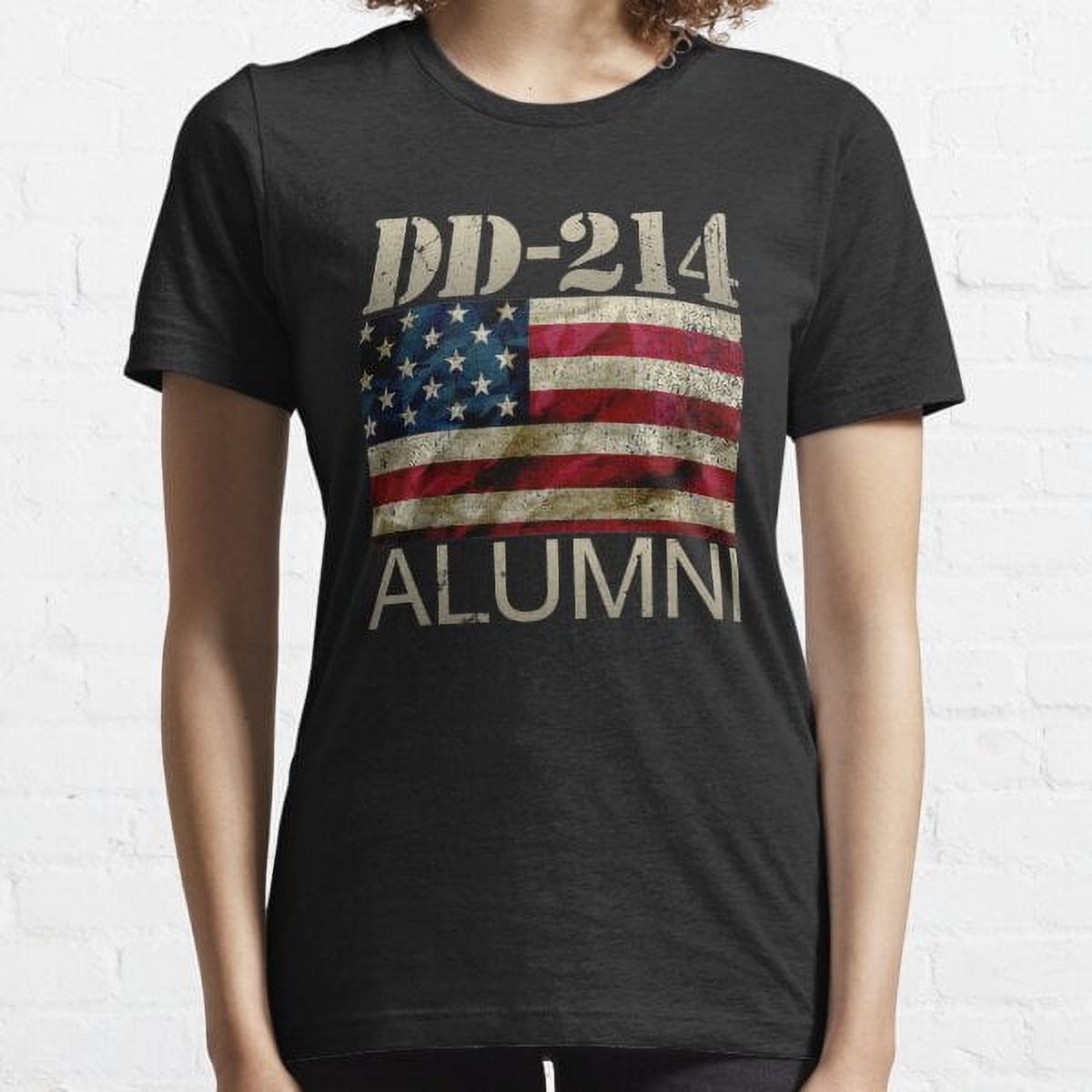 DD-214 Alumni Military Veteran Vintage American Flag - Walmart.com