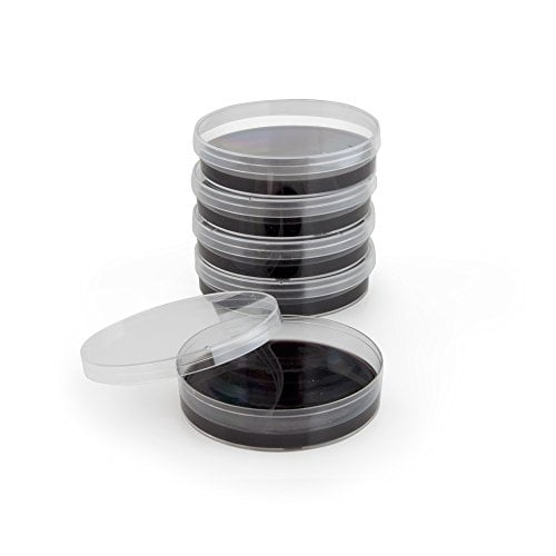 DD-ECON-90-BLK-5PK Economy Dissection Petri Dish, Black, 90 mm Dia x 20 ...