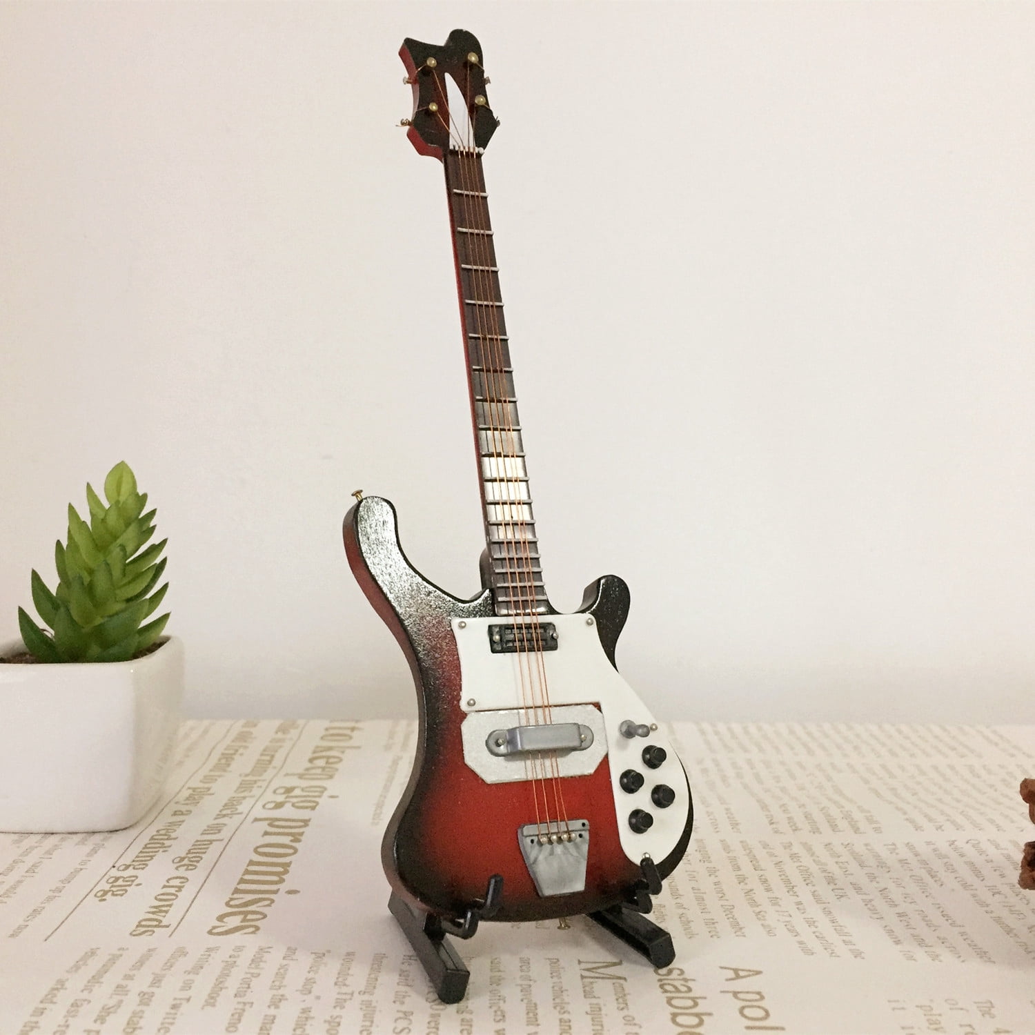 DD Mini Guitar Miniature Model Electric Guitar Electric Bass Model ...