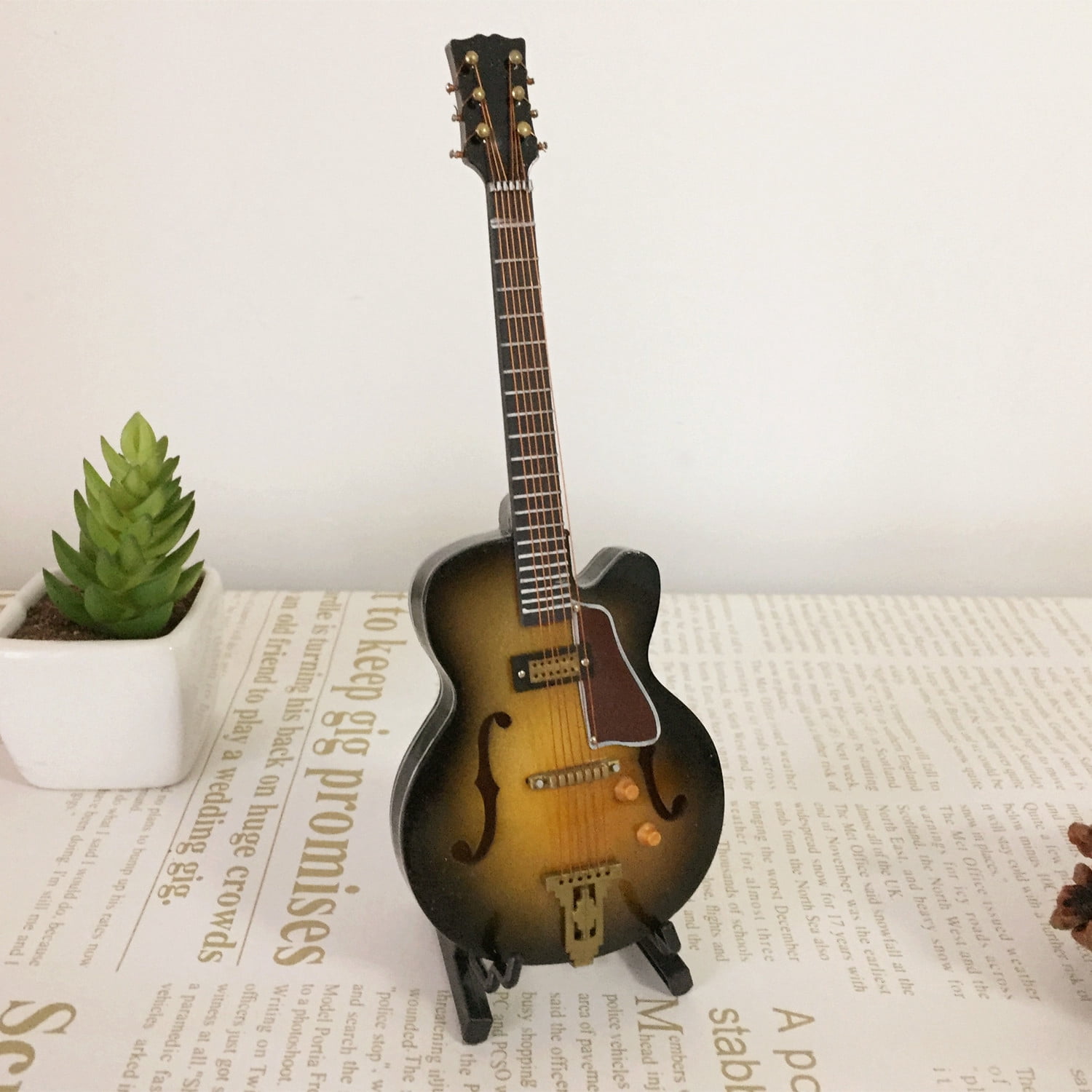 DD Mini Guitar Miniature Model Electric Guitar Electric Bass Model ...