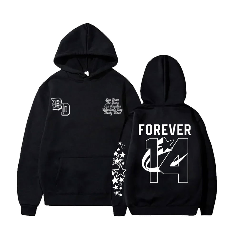 DD Osama Forever 14 Merch Here 2 Stay Tour Hoodie Unisex Fashion Casual ...