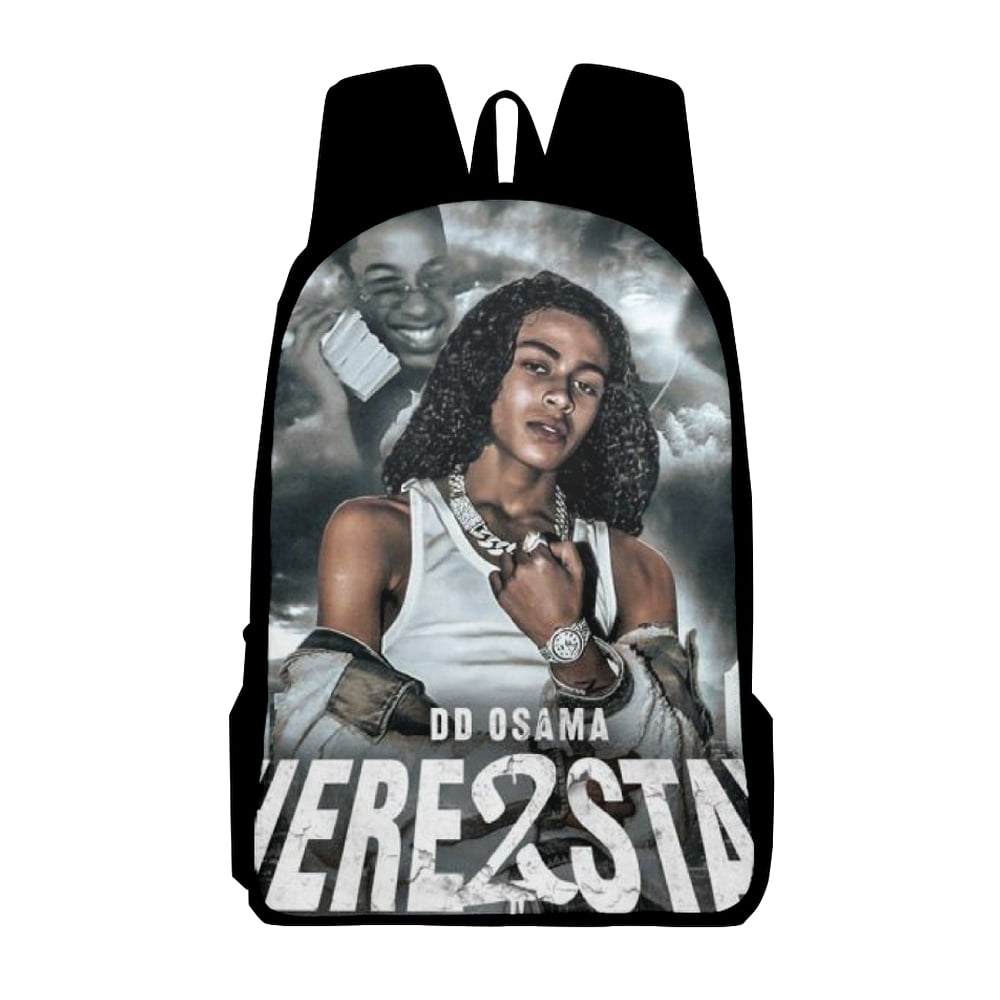 DD Osama Rapper backpack Denim bag Unisex 3D Oxford Cloth Travel ...